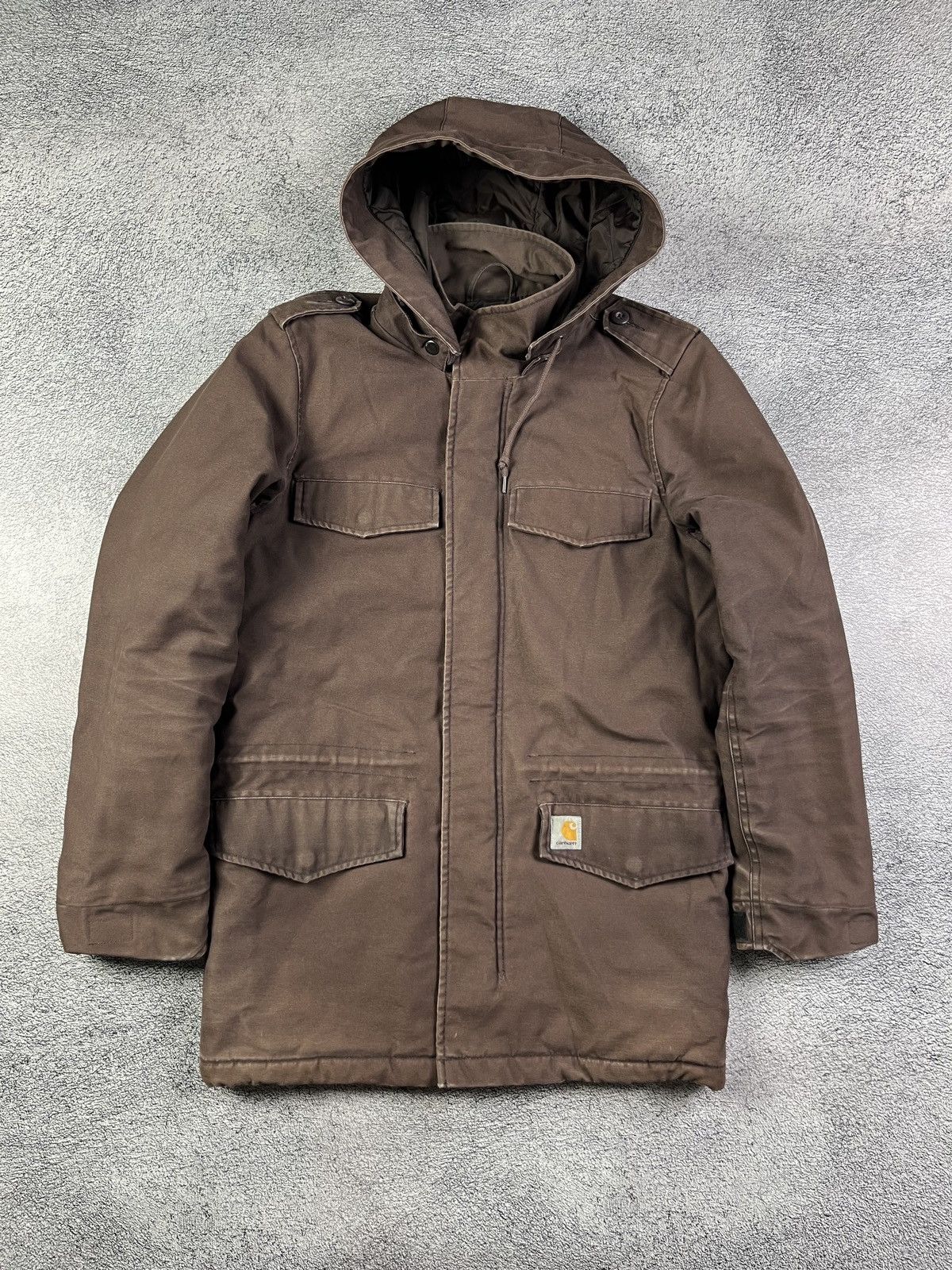 Carhartt × Vintage Vintage Carhartt Brown Jacket Parka | Grailed