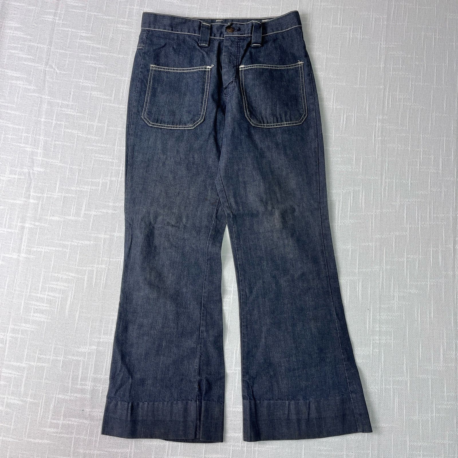 Vintage 1970s Jeans 29x28 Bell Bottom Wide Leg Seafarer Dungaree | Grailed