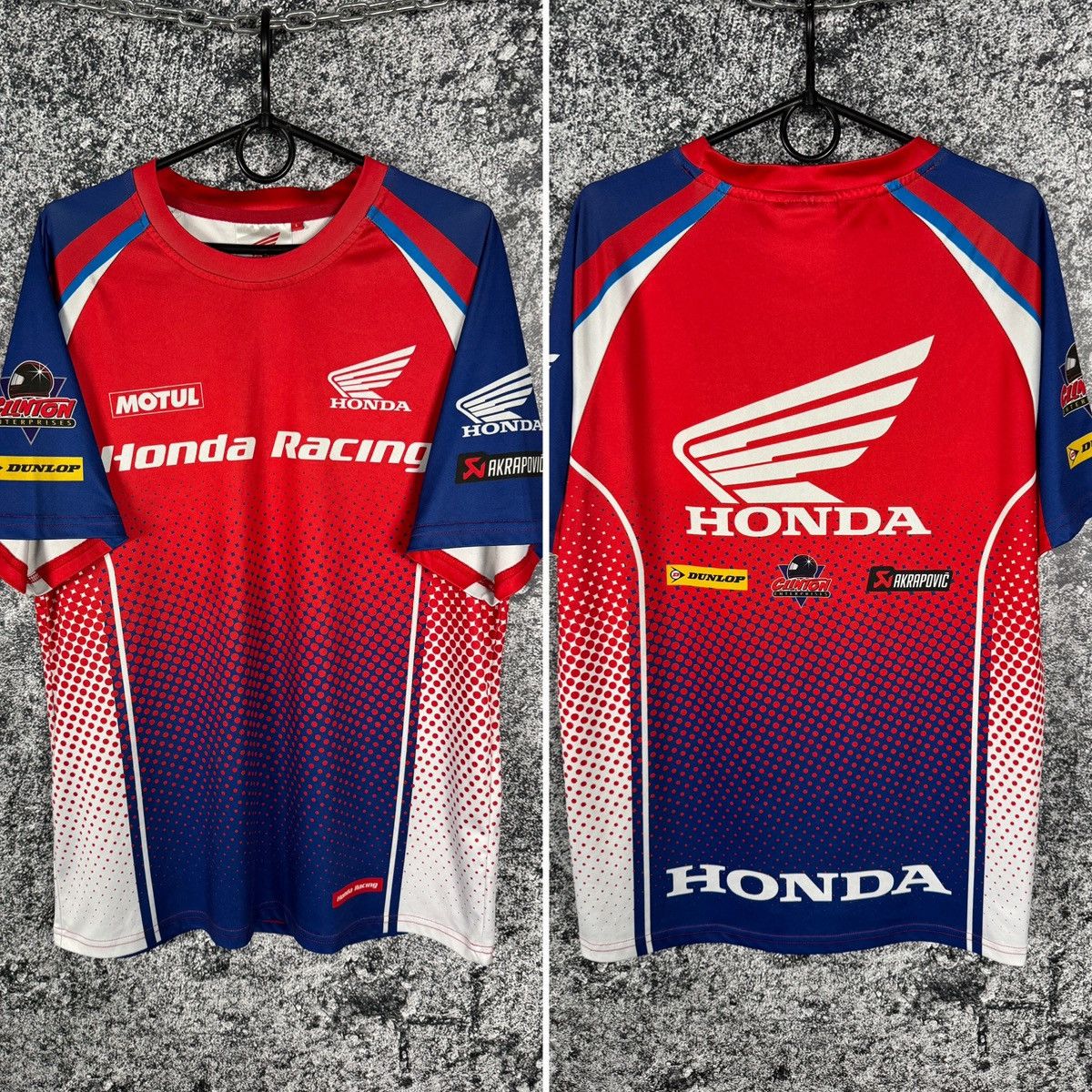 Honda × Vintage Honda Racing T-Shirt Motul Big Logo Official Product ...