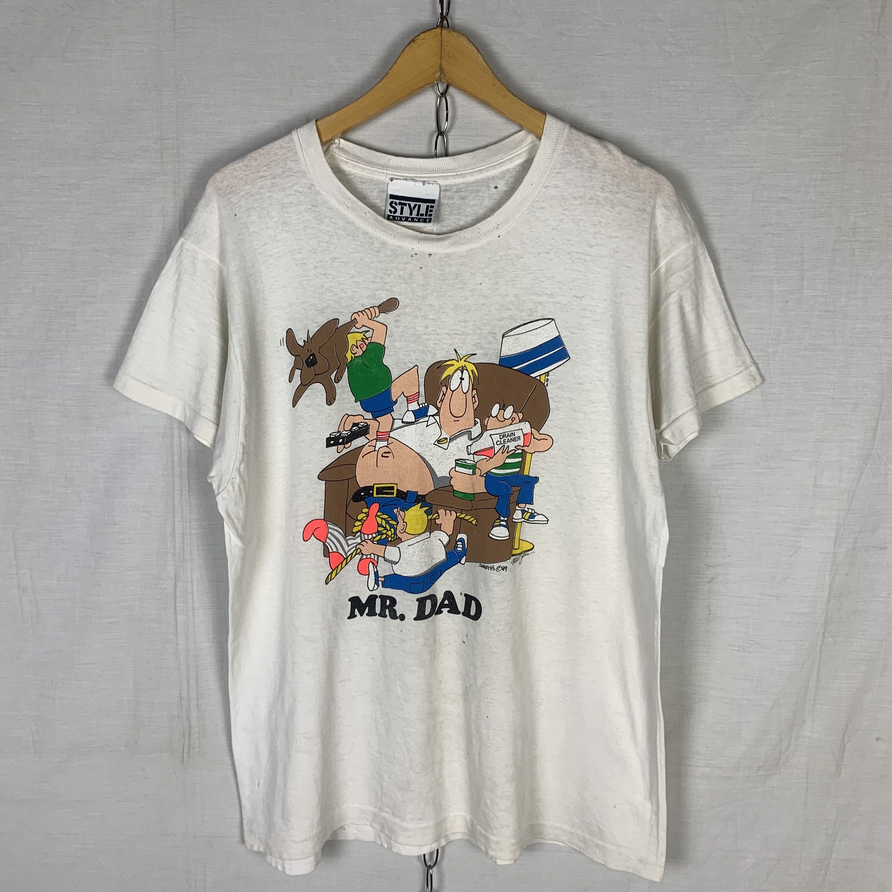Cartoon Network × Nickelodeon × Vintage Vintage 1989 Sharky’s Mr. Dad Tee | Grailed