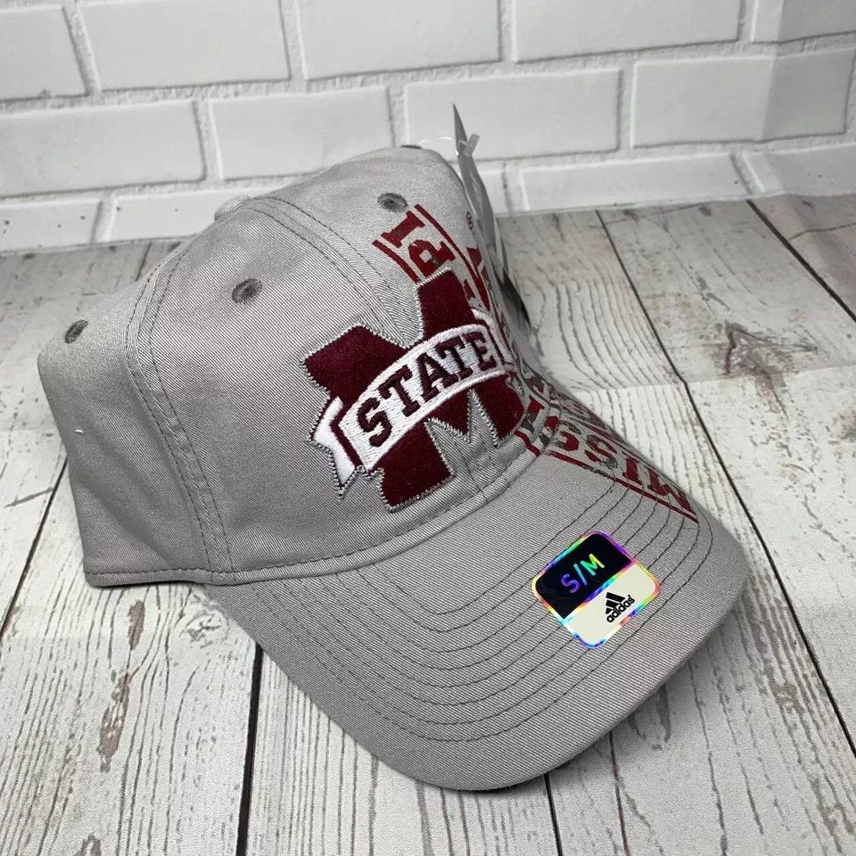 Adidas Mississippi State Bulldogs NCAA S/M Hat Stretch Fitted Cap | Grailed