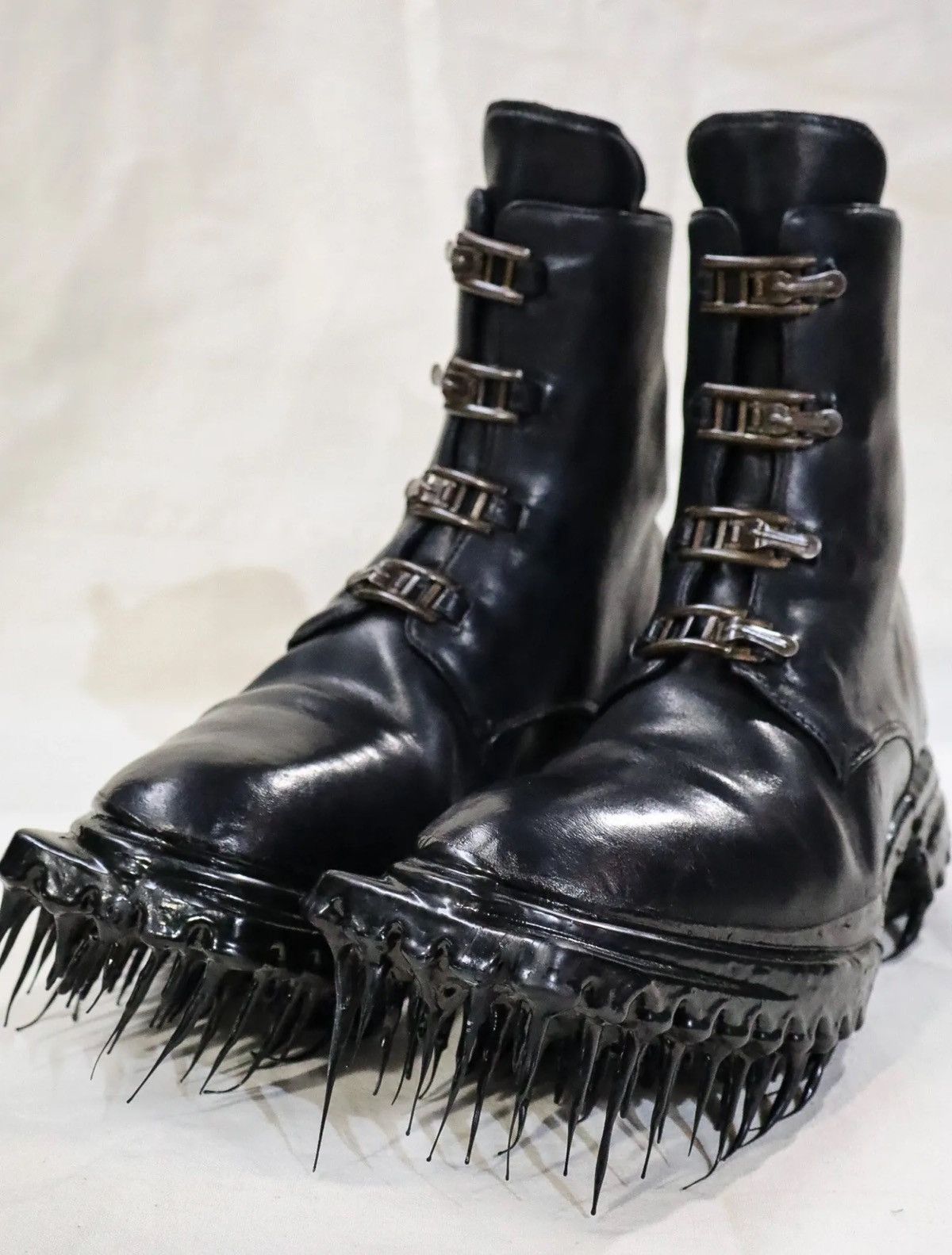 Carol Christian Poell Spur-Biter Drip Tank Combat Boot AM/2759SP-IN LUC ...