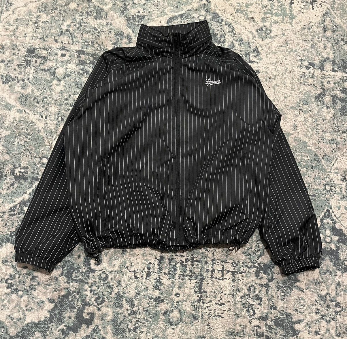 Streetwear × Supreme × Vintage Supreme Reflective Pinstripe Track ...