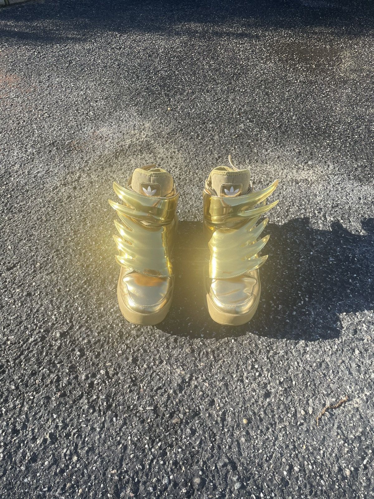 Adidas × Jeremy Scott Jeremy scott gold wing 3 sz 10 | Grailed