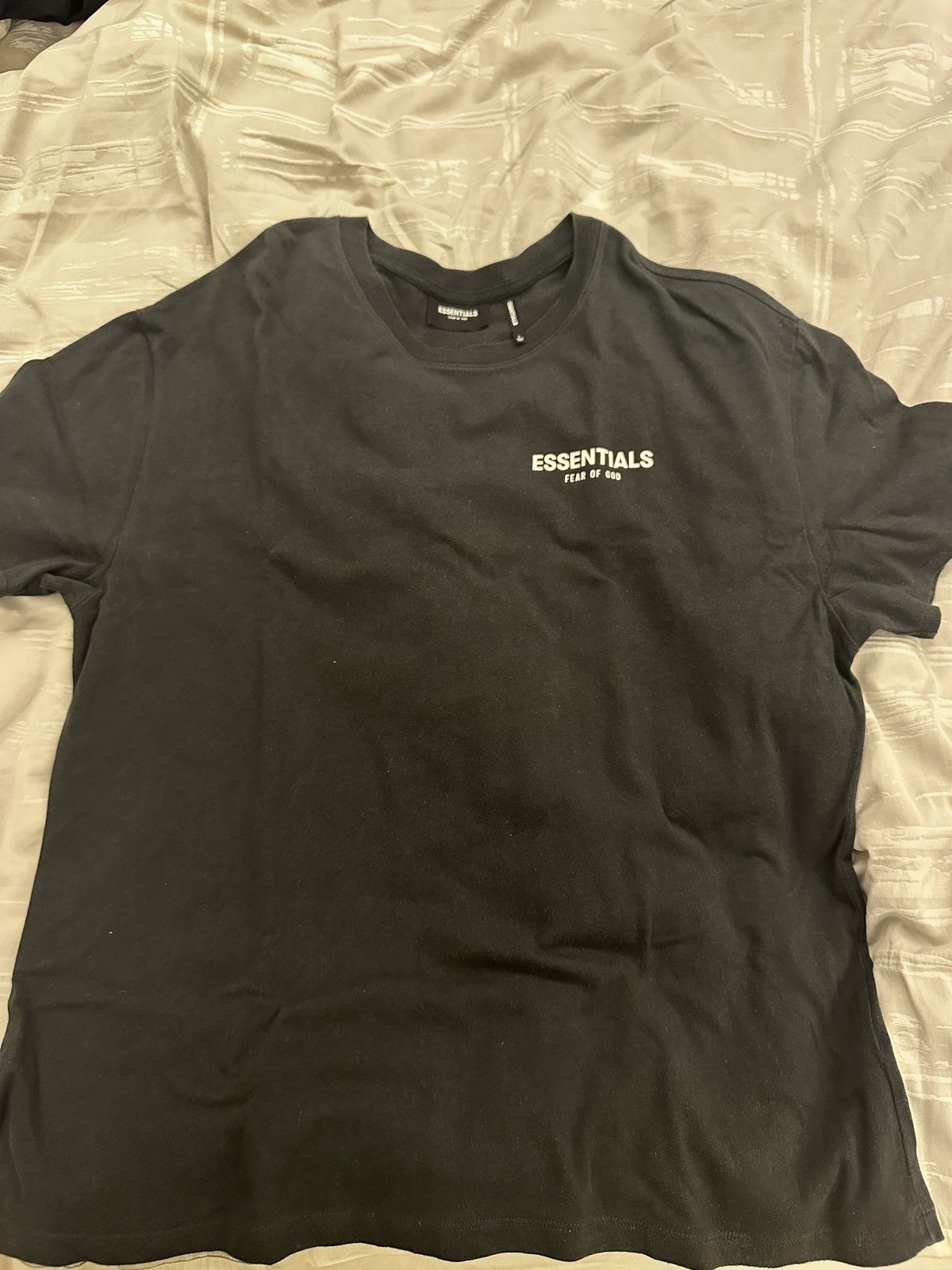 Essentials × Fear of God FOG Essential Floral black Tee SS19 | Grailed