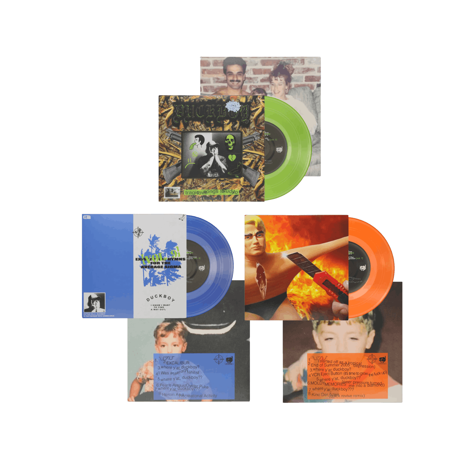 G59 Records Duckboy Vinyl Collection all three albums. | Grailed