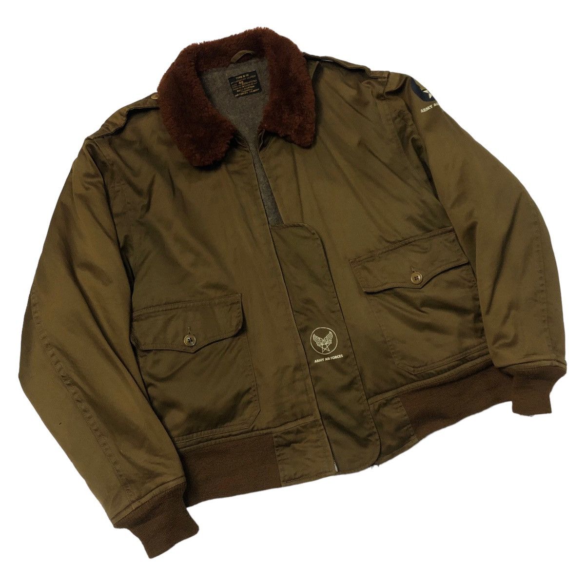 Vintage Buzz Ricksons Army Air Forces B-10 Flight Bomber Jacket | Grailed