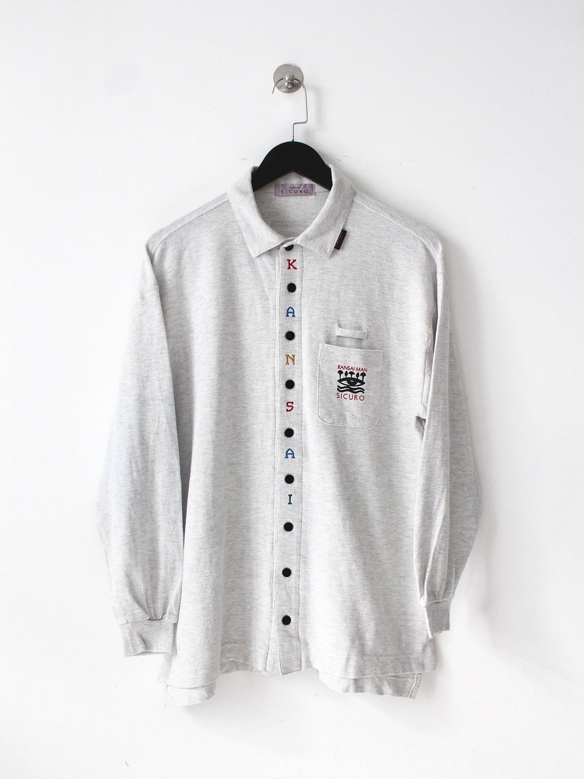 Kansai Yamamoto 1990S KANSAI YAMAMOTO SICURO COLOR-CODED PLACKET POLO ...