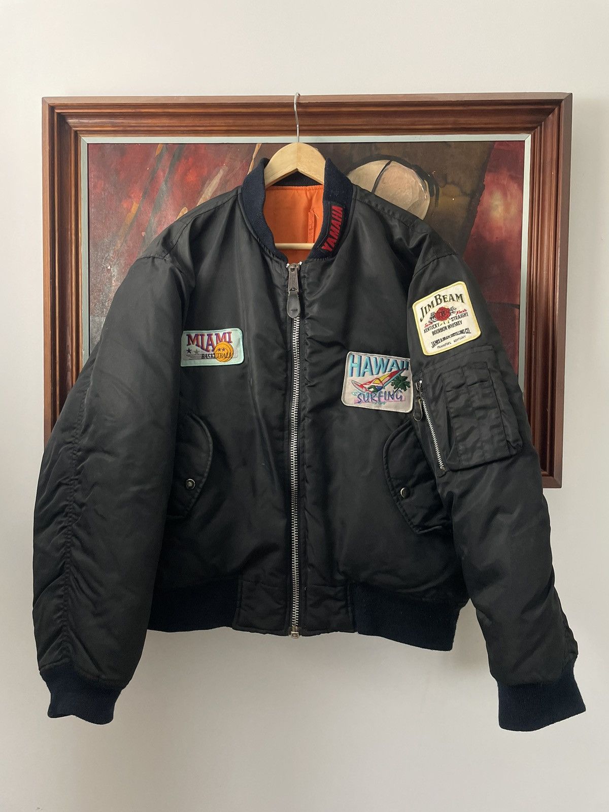 Bomber Jacket × Military × Vintage Vintage 90s Flyers Bomber Jacket ...