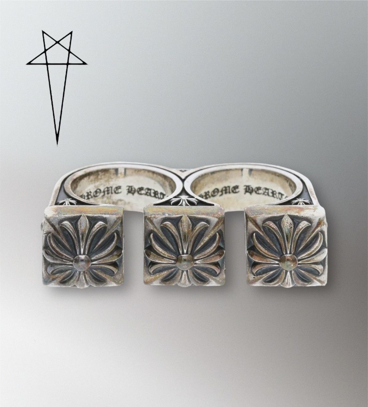 Chrome Hearts Chrome Hearts Knuckle double ring | Grailed