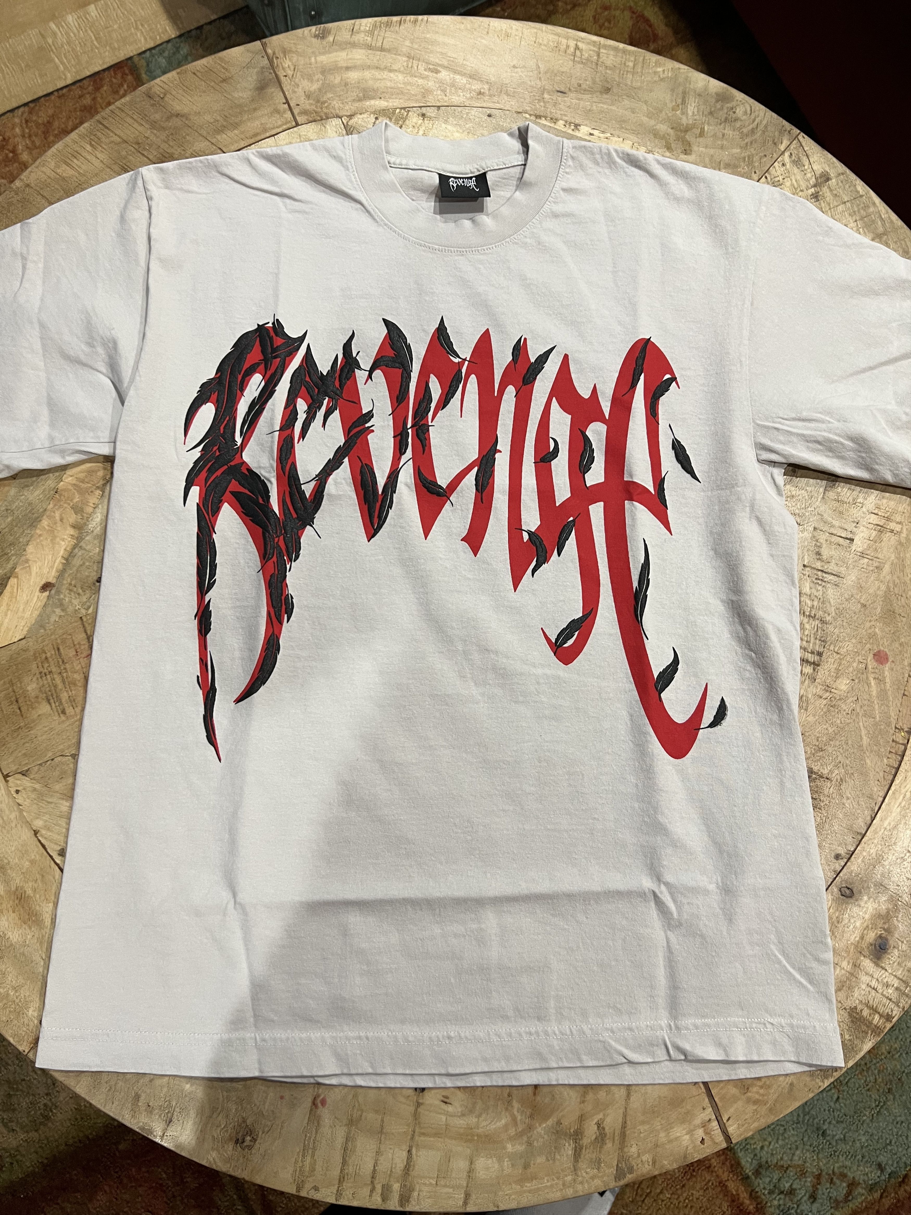 Revenge Revenge DOVE 999 TEE RED/CEMENT | Grailed