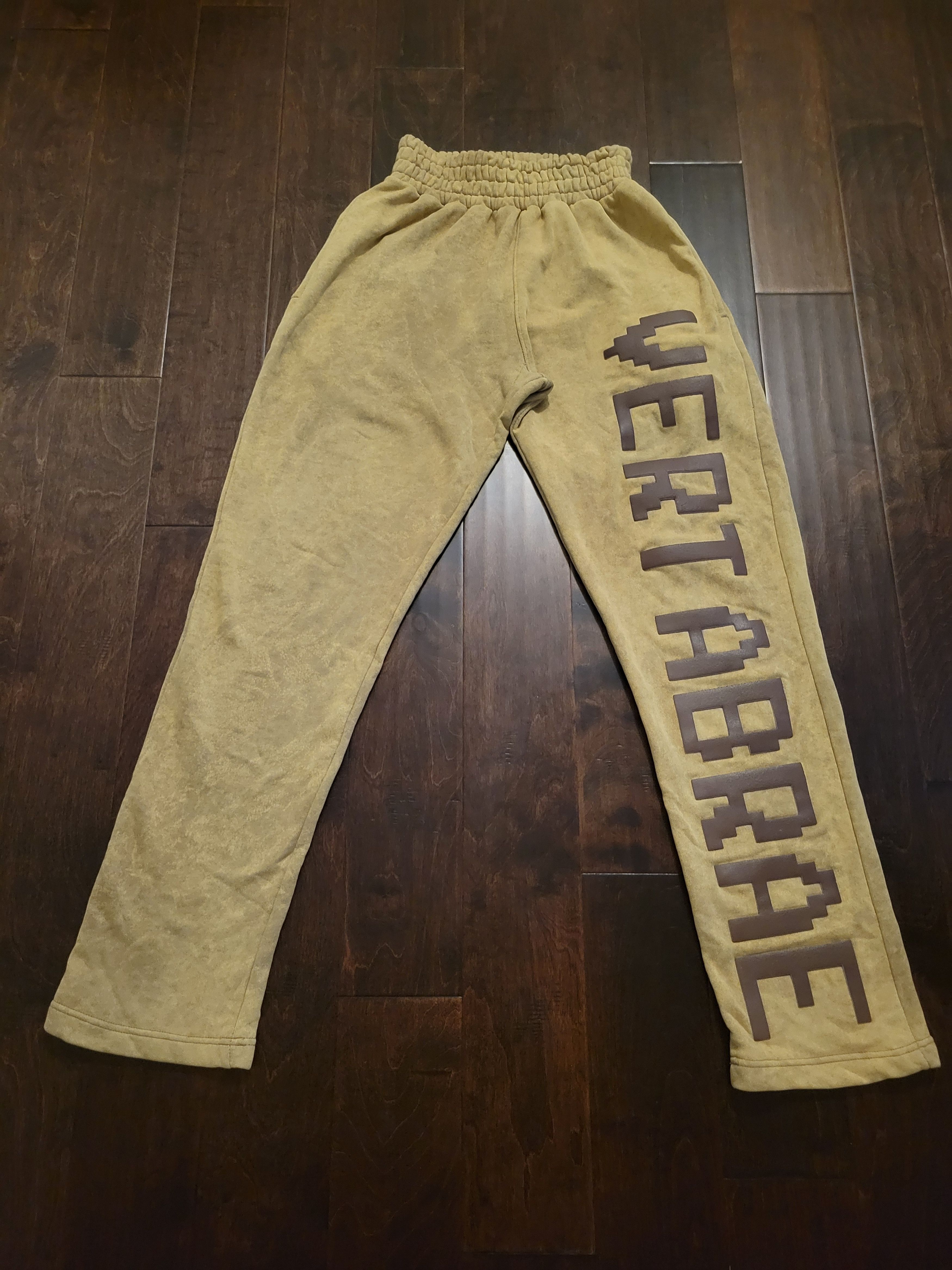 Vertabrae Vertebrae Tan Maroon Dyed Look Sweatpants | Grailed