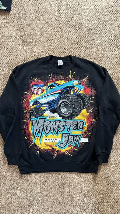 Jerzees Monster jam world tour sweater | Grailed