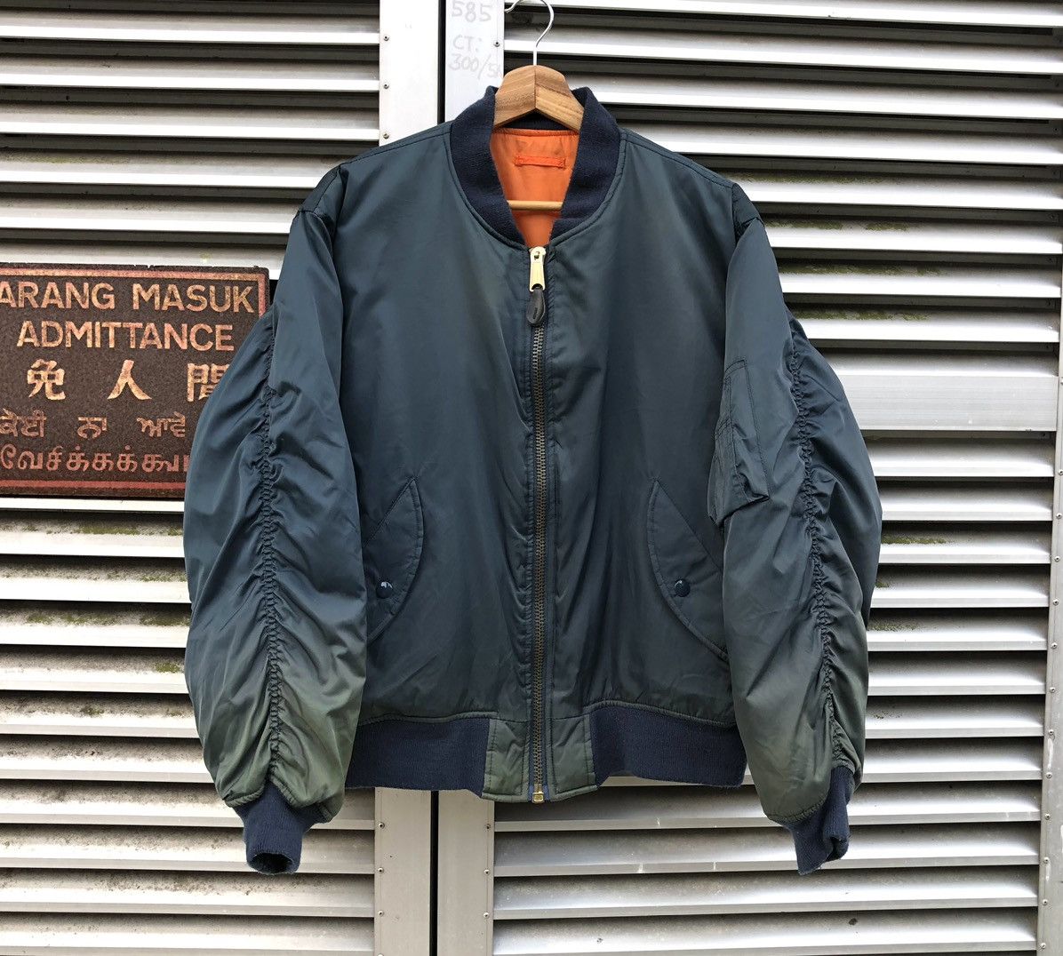 Vintage 🔥VTG Sun Faded Flyer’s Man Intermediate Ma-1 Bomber Jacket | Grailed