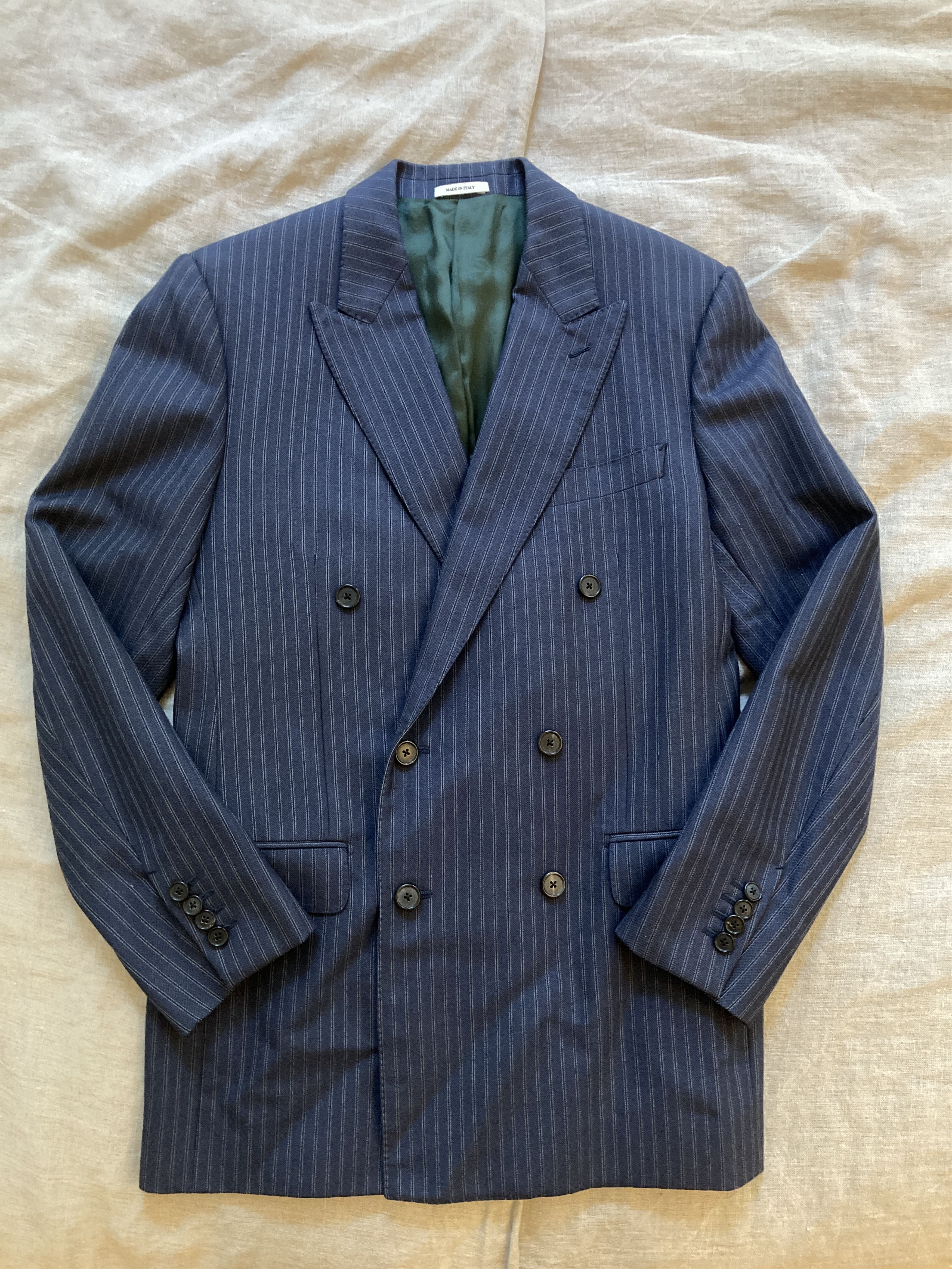 HUSBANDS Husbands Paris - DOUBLE-BREASTED HOPSACK WOOL SUIT | Grailed