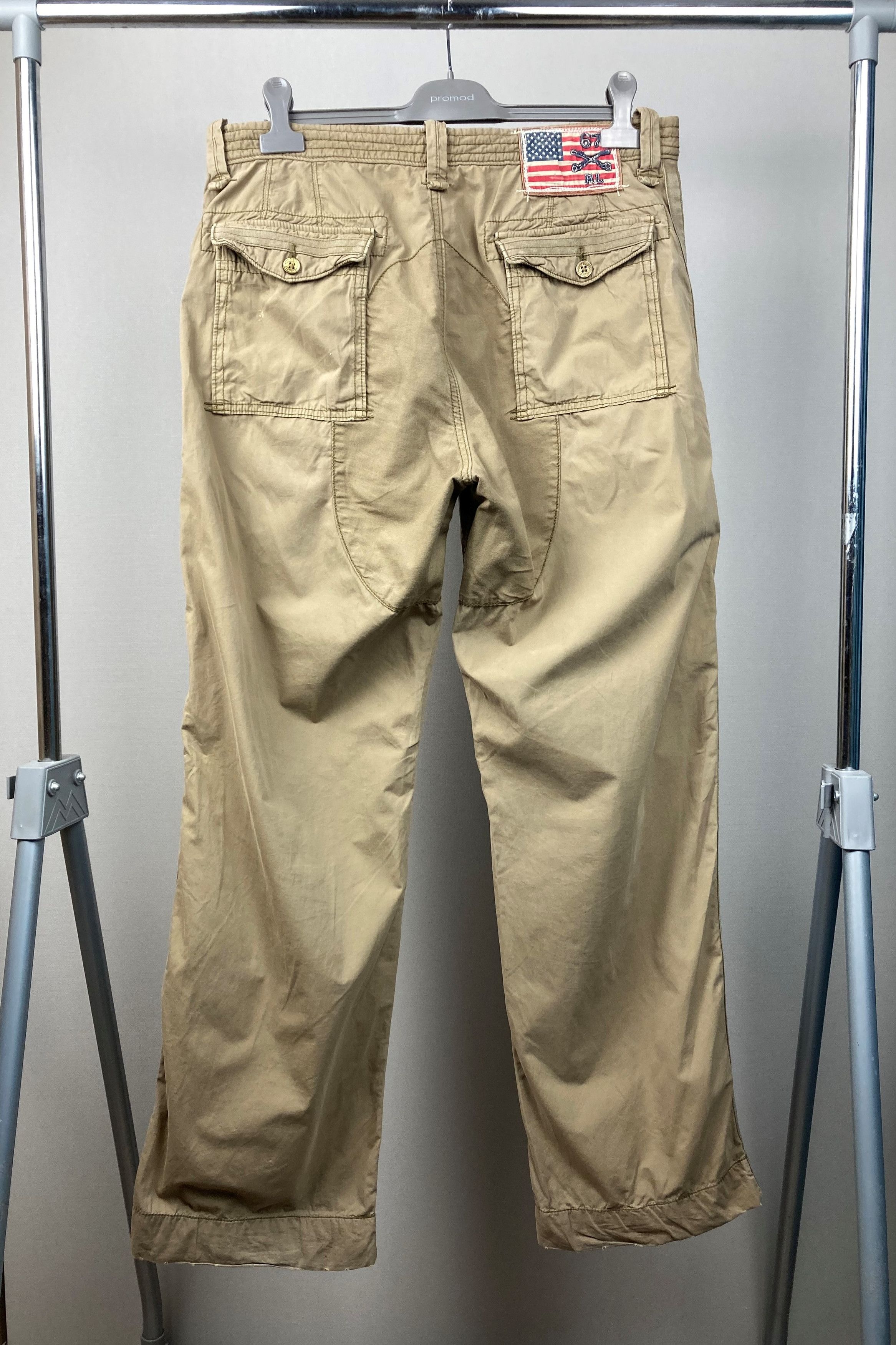 Made In Usa × Polo Ralph Lauren × Vintage RARE 90s Vintage USA FLag Double Knee Multipocket ...