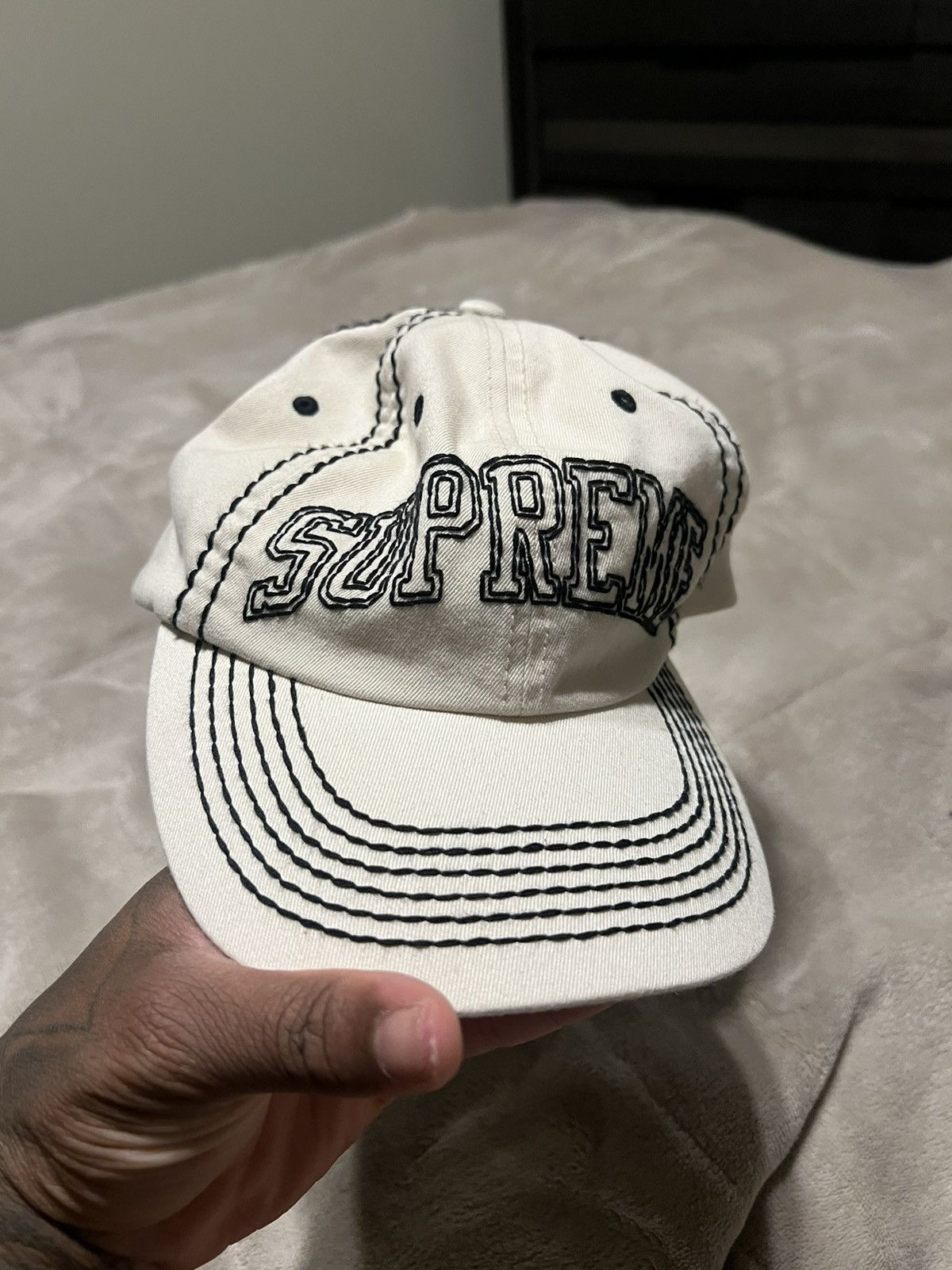 Streetwear × Supreme × Vintage SUPREME STITCH HAT | Grailed