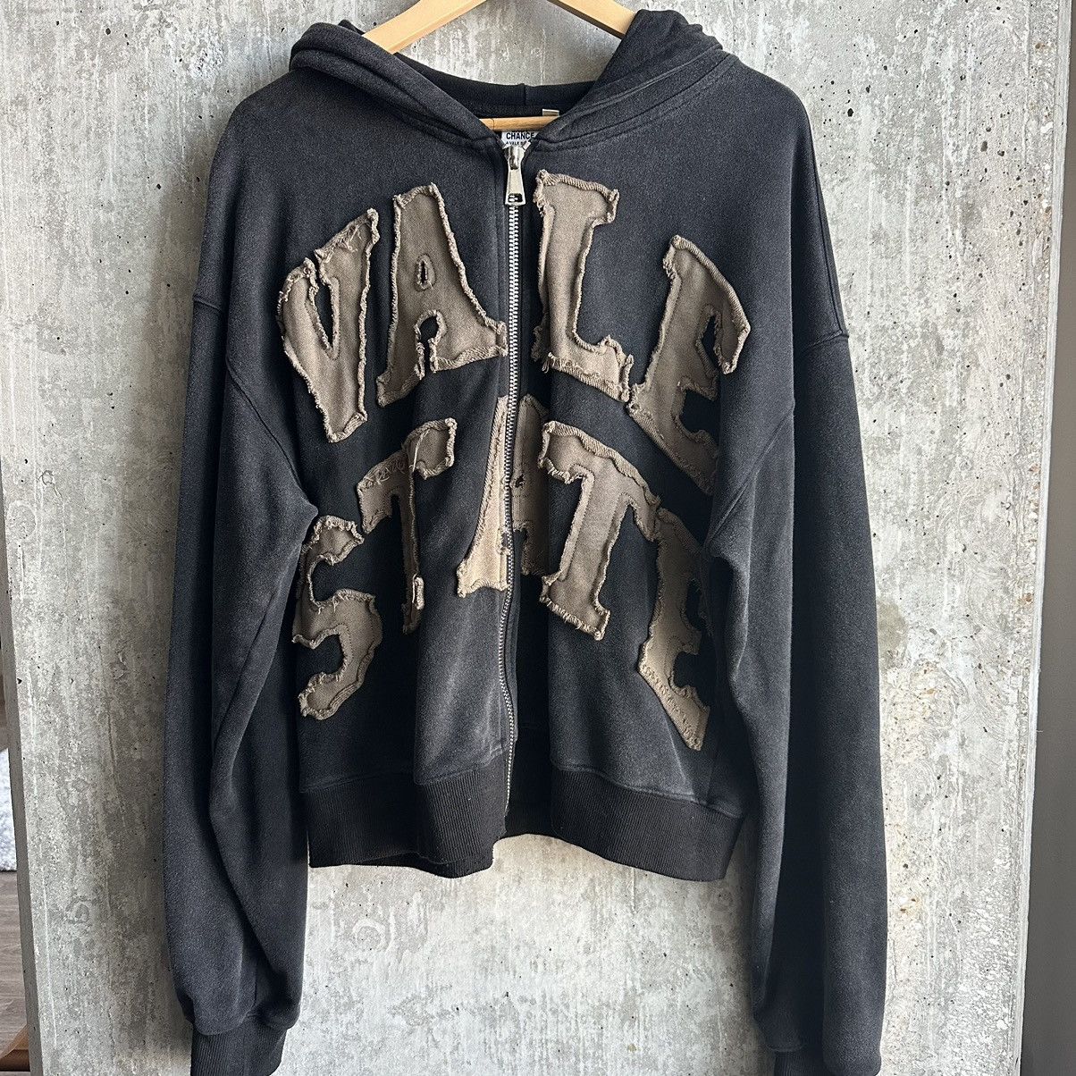 Streetwear × Vale Limited Edition Black Vale State Zip Up Hoodie | Grailed