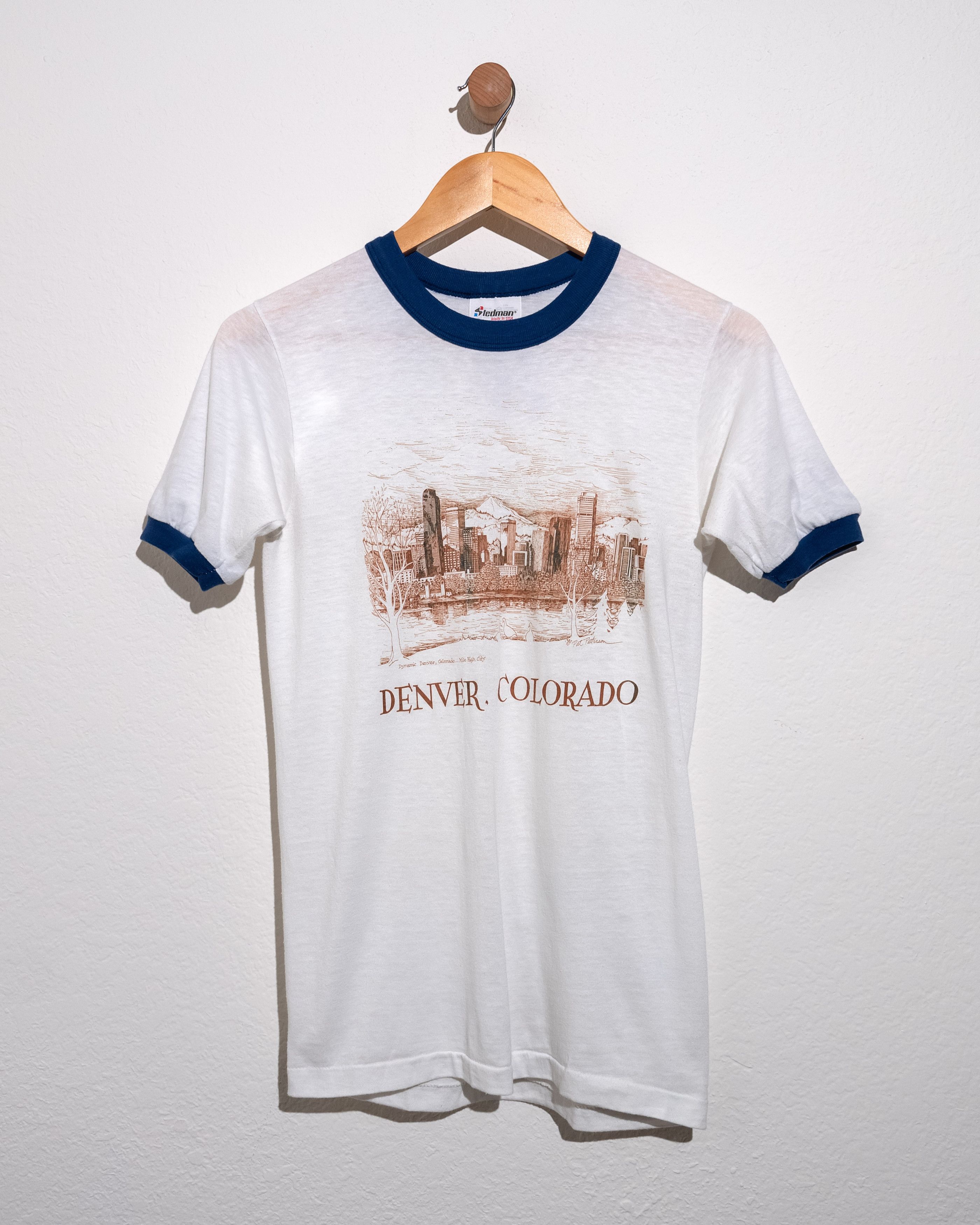 Streetwear × Vintage Denver Colorado Vintage 80s Ringer T Shirt Size ...