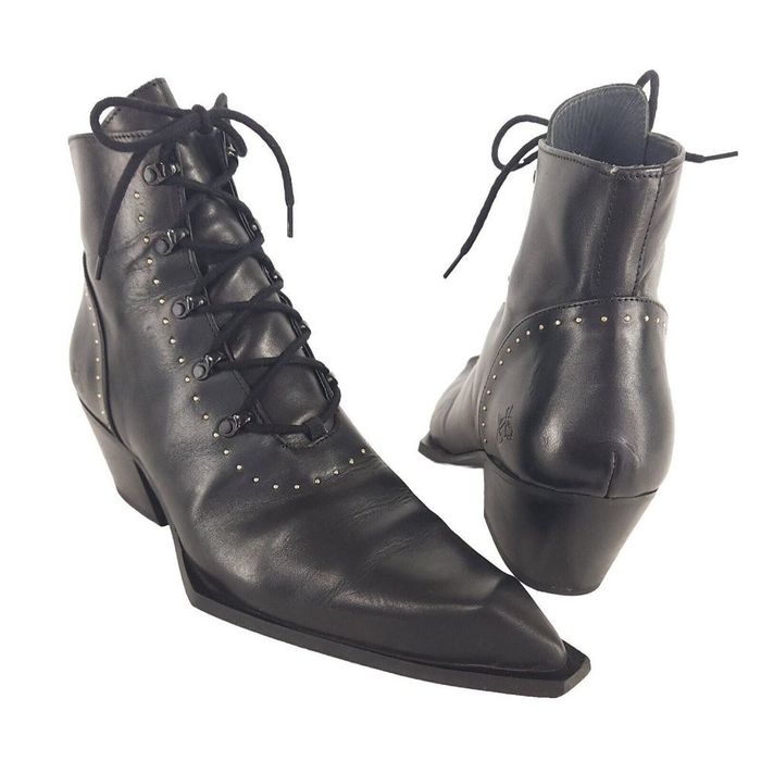 John Fluevog JOHN FLUEVOG Regal Swordfish Magnus Heeled Boots M10 W12 ...