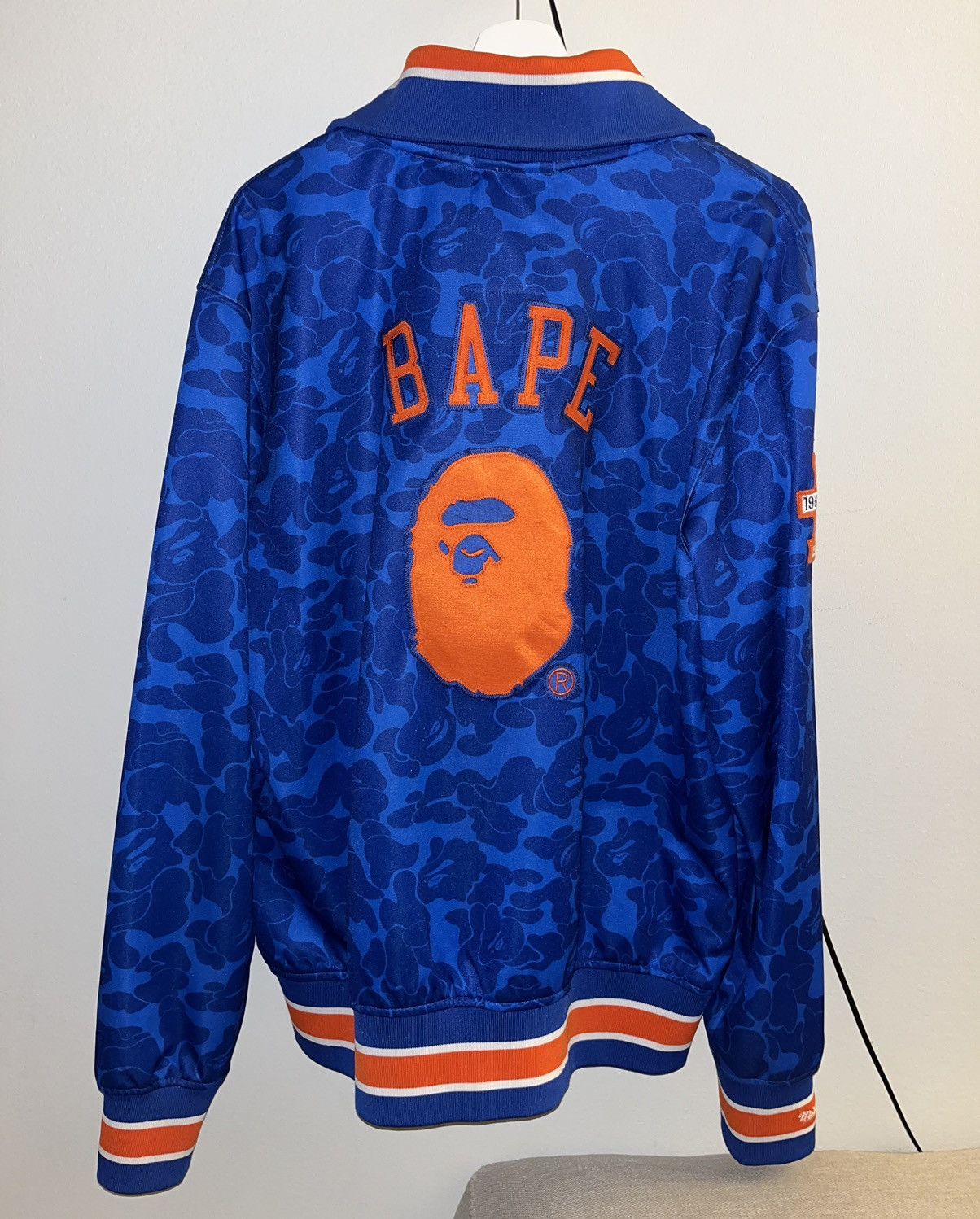 Bape × Mitchell & Ness Bape x Mitchell & Ness NY Mets Jacket Bape × Mitchell & Ness Bape x Mitchell & Ness NY Mets Jacket