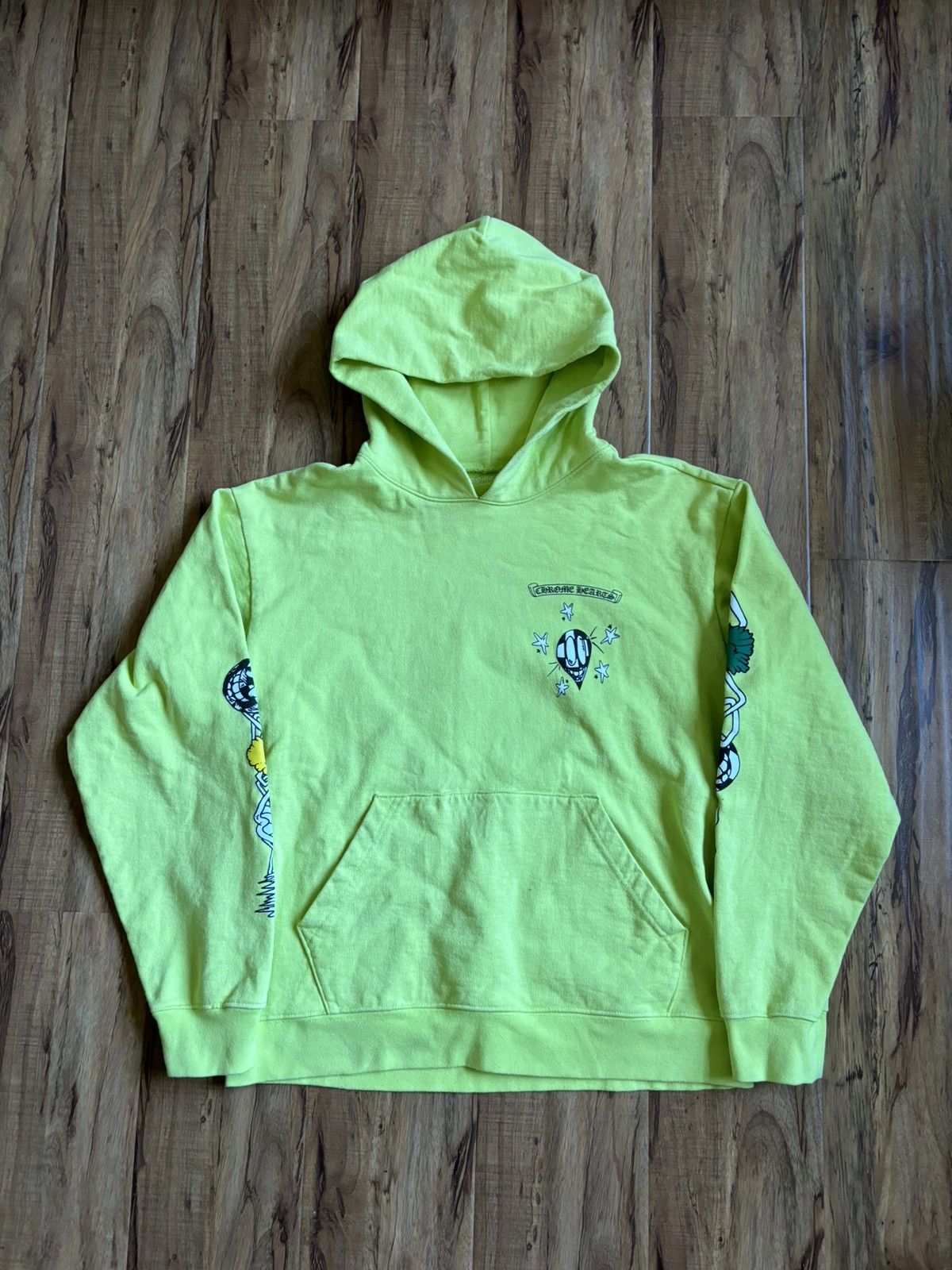 Chrome Hearts Chrome Hearts Matty Boy LINK Hoodie Lime Green L | Grailed