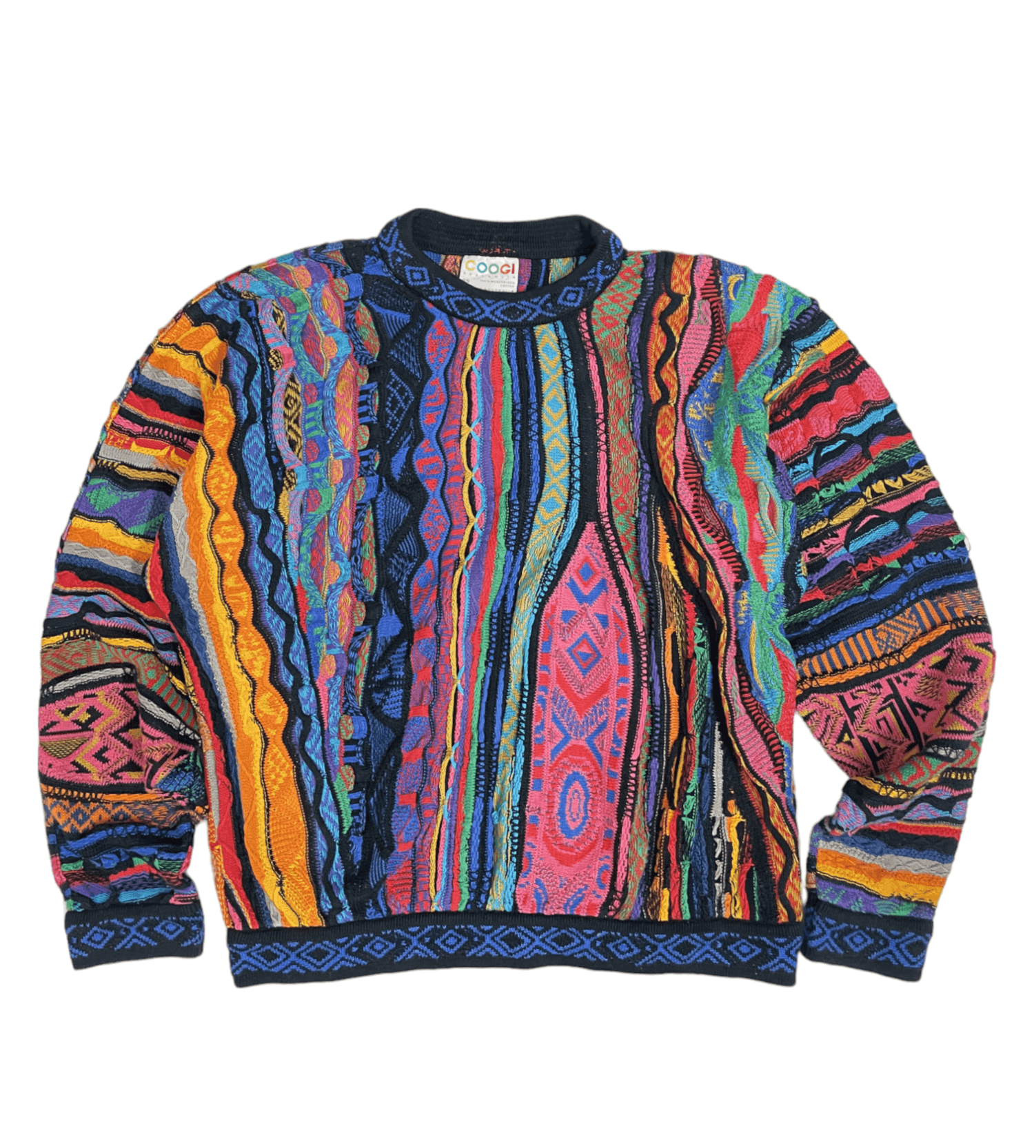 Vintage RARE Vintage 90s Rainbow coloured Coogi sweater | Grailed