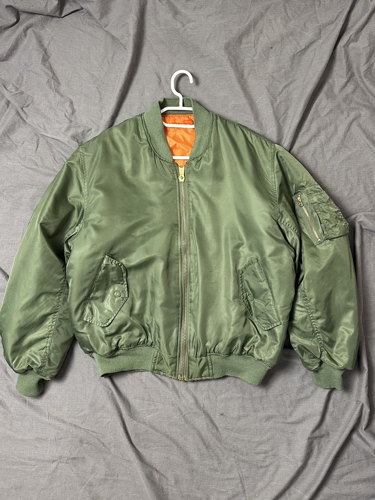 Bomber Jacket × Japanese Brand × Ma 1 Y2K Vintage Bomber Ma1 Flayers Man Intermediate Jacket ...