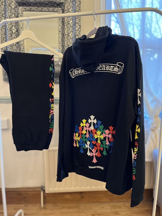 Chrome Hearts Chrome Hearts Multicolour Cross Tracksuit Bottoms/Joggers ...