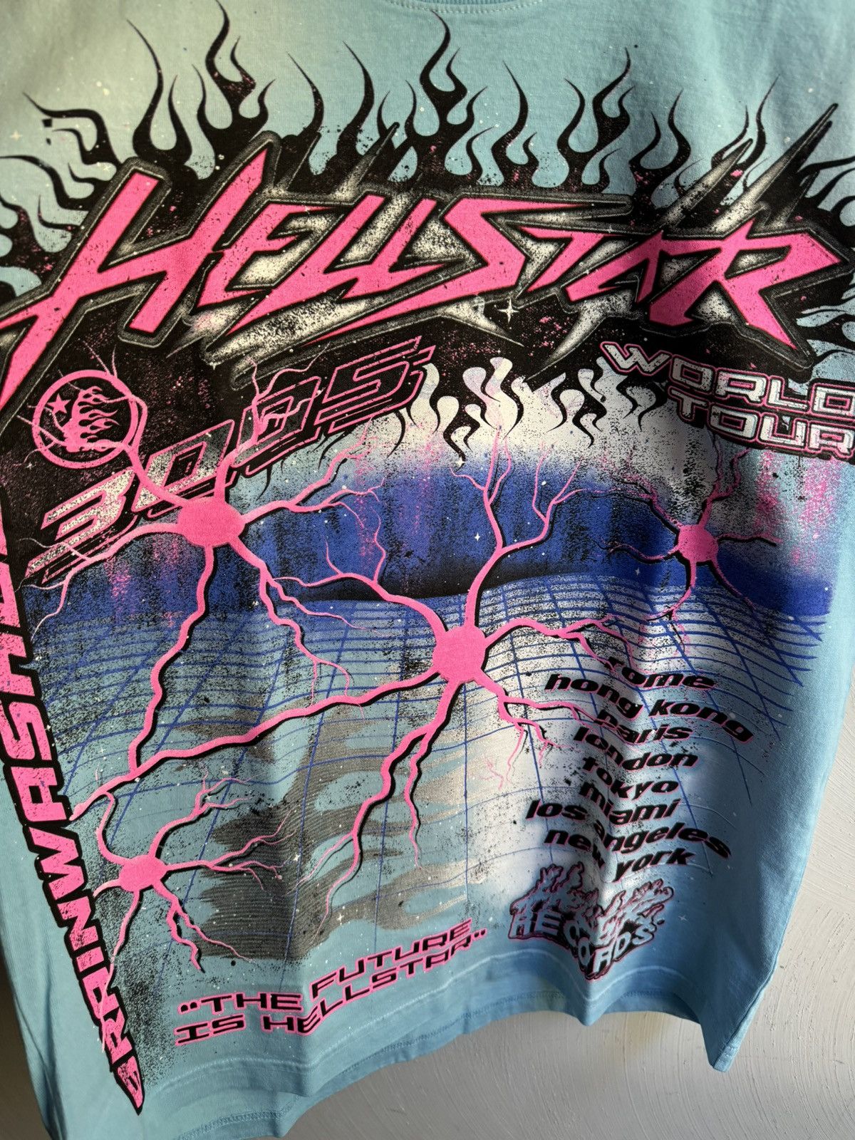 Streetwear Hellstar Capsule 10 Neuron Tour Tee Blue | Grailed