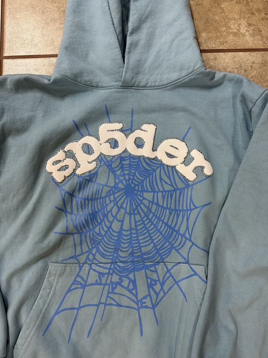 Spider Worldwide SPIDER BLUE HOODIE | Grailed