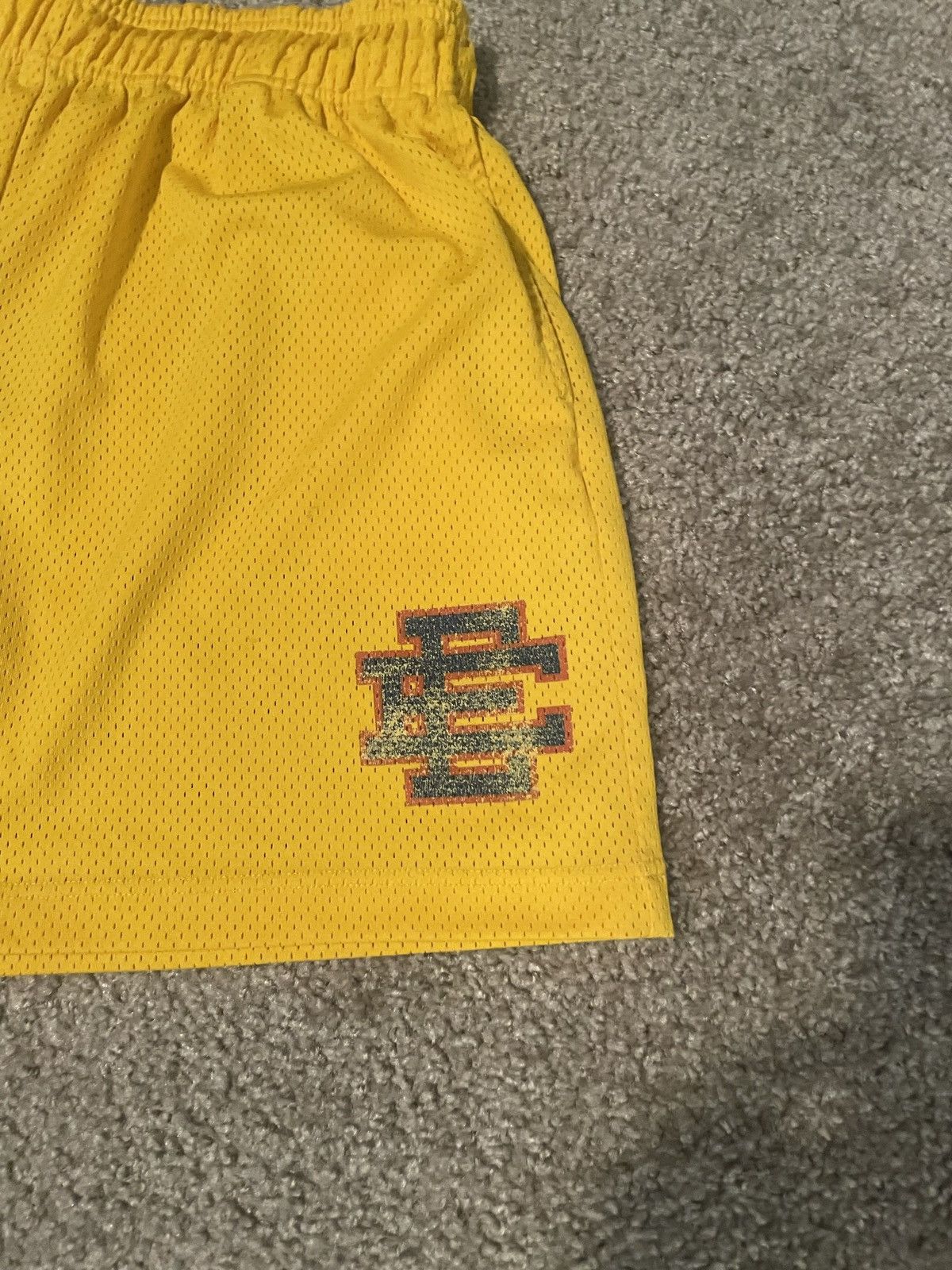 Eric Emanuel Used Eric Emanuel Yellow Mesh Shorts XL | Grailed