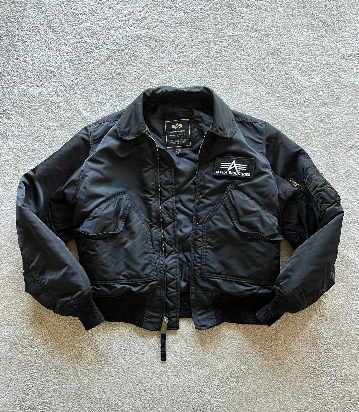Alpha Industries × Bomber Jacket × Made In Usa Alpha Industries MA-1 ...