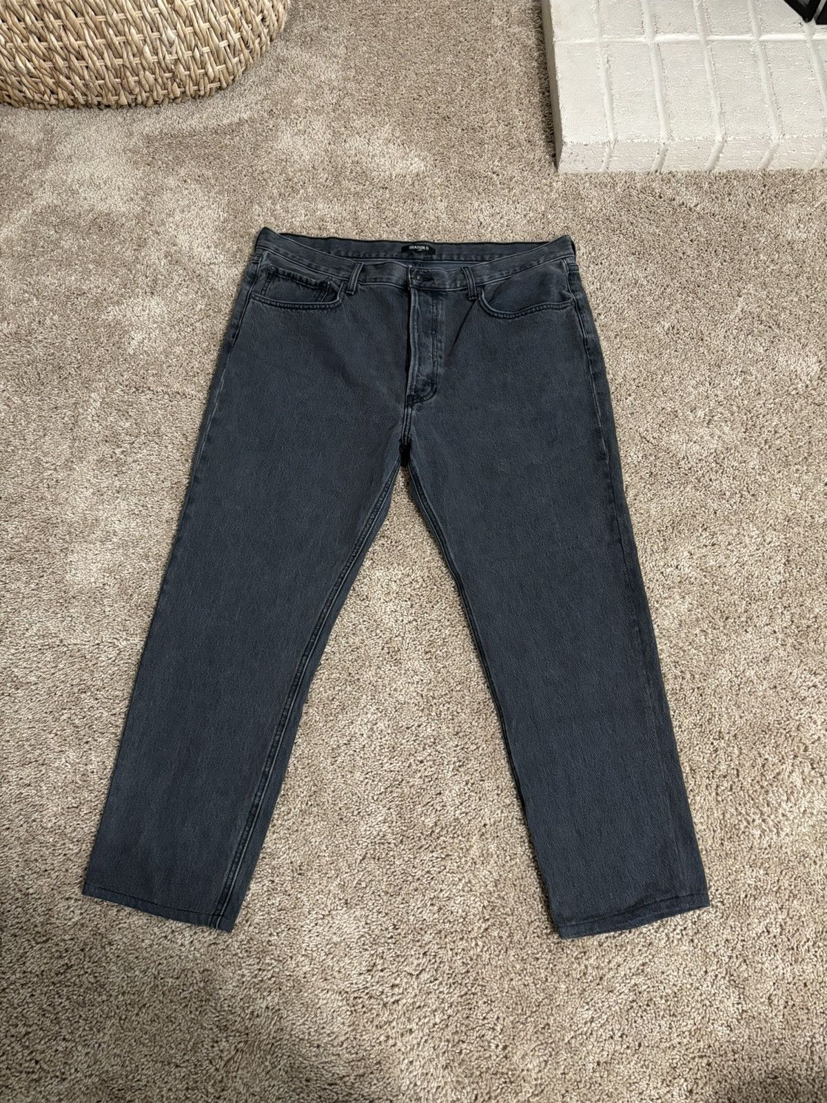 Kanye West Yeezy Season 5 Black Denim Jeans | Grailed