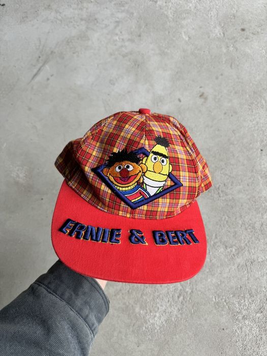 Vintage Vintage 90s Sesame Street Bert & Ernie Cartoon Hat | Grailed