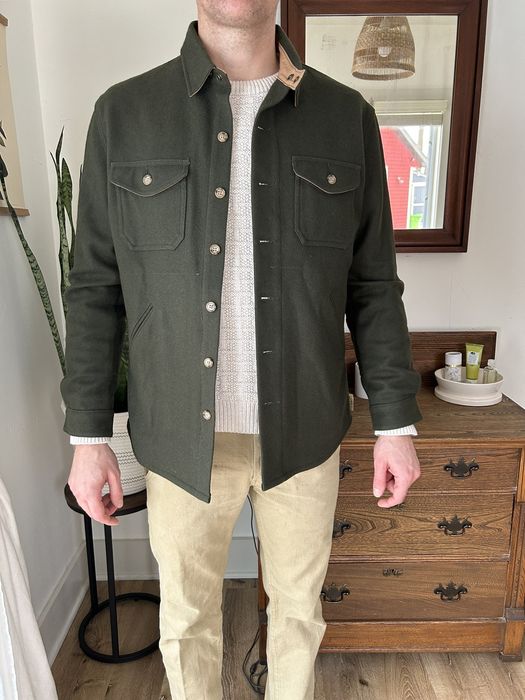 Dehen 1920 Dahen 1920 Crissman Overshirt - Loden Moleskine Medium | Grailed