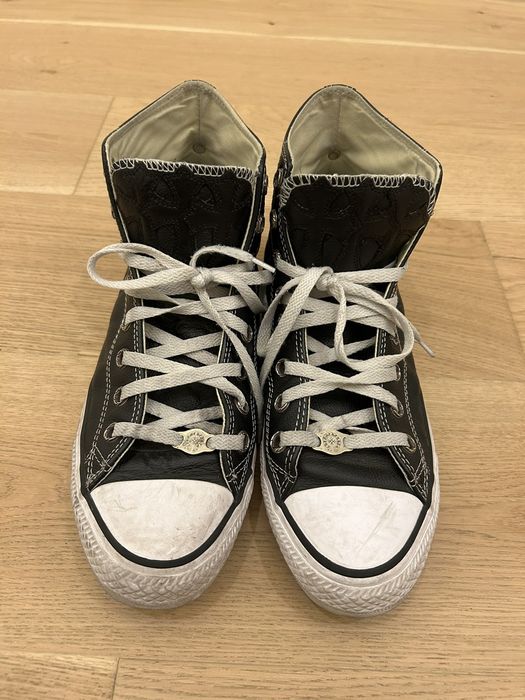 Chrome Hearts Chrome Hearts Converse Black Leather | Grailed