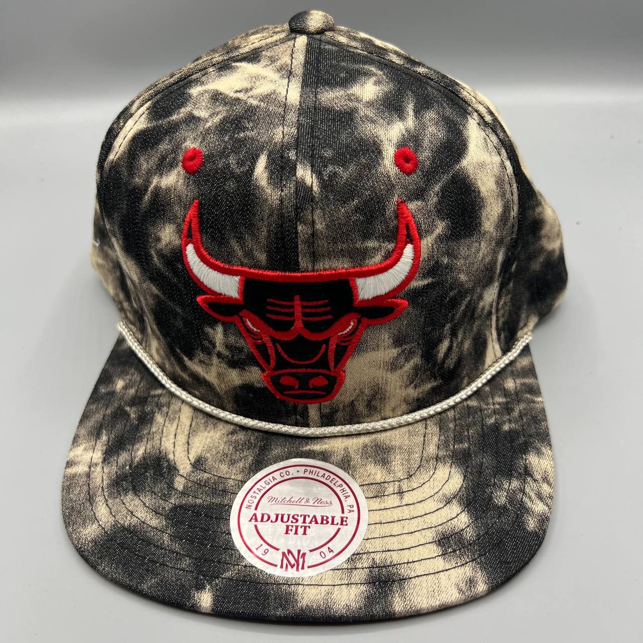 Mitchell & Ness Chicago Bulls Hat Men Denim Acid Wash NBA Snap Back Cap ...
