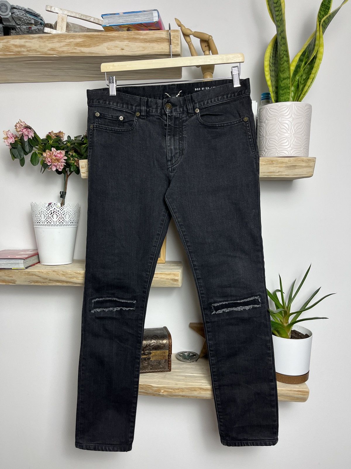 Hedi Slimane × Luxury × Saint Laurent Paris Saint Laurent Paris SLP 2016 D02 Grunge Skinny Denim ...