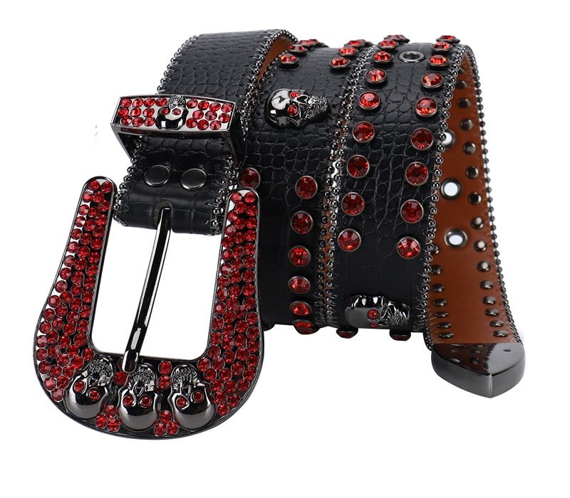 Vintage Y2K Western Red Rhinestones Belts | Grailed
