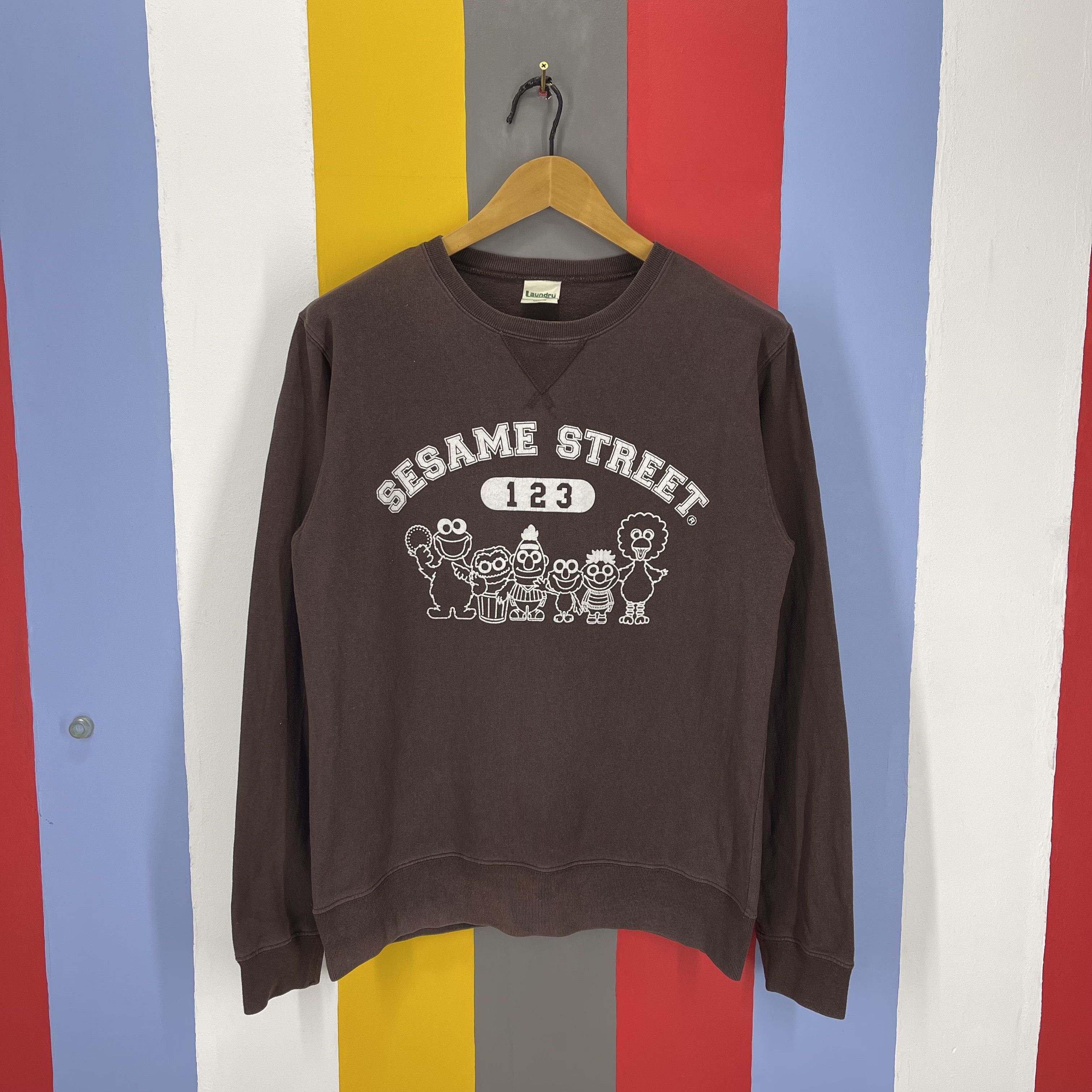 Cartoon Network SESAME STREET x LAUNDRY Crew Neck Sweatshirt #1419/AW ...