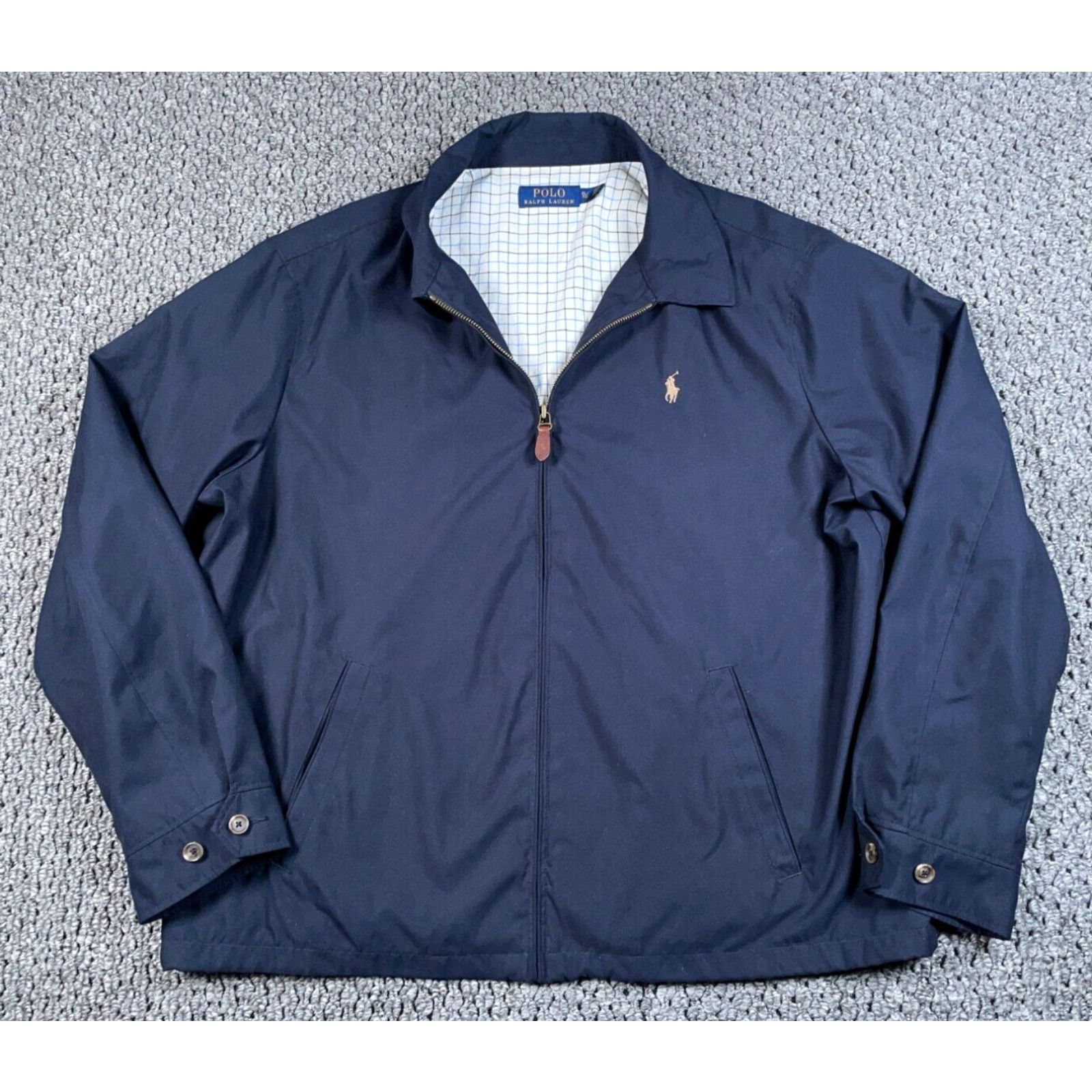 Polo Ralph Lauren Polo Ralph Lauren Zip Up Jacket Adult XL Dark Blue ...