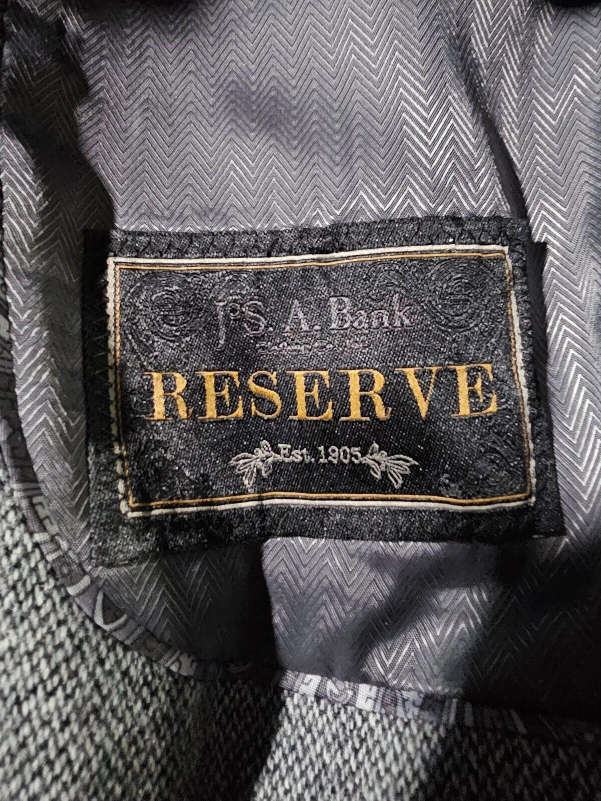 Designer Jos A Bank Reserve 40S Gray Lanificio Campore Wool Cashmere ...