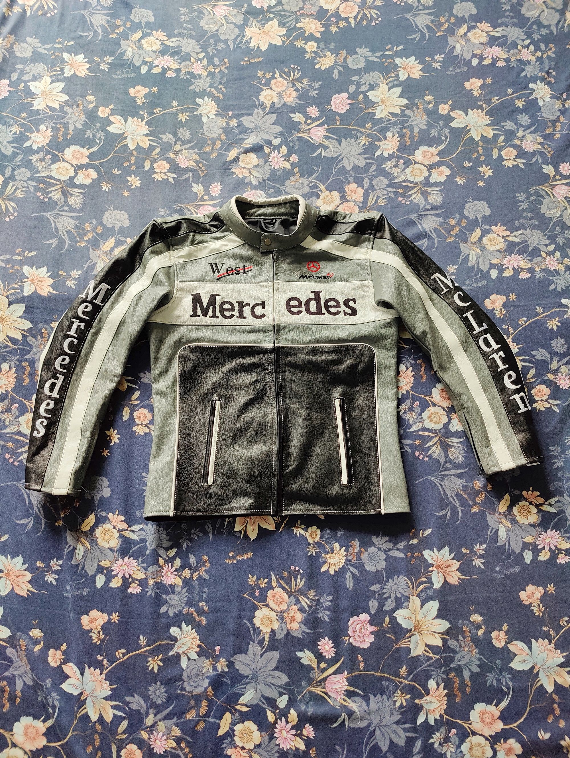 Mercedes-Benz 💀🔥 Mercedes-Benz X McLaren LEATHER JACKET RARE STREETWEAR ...