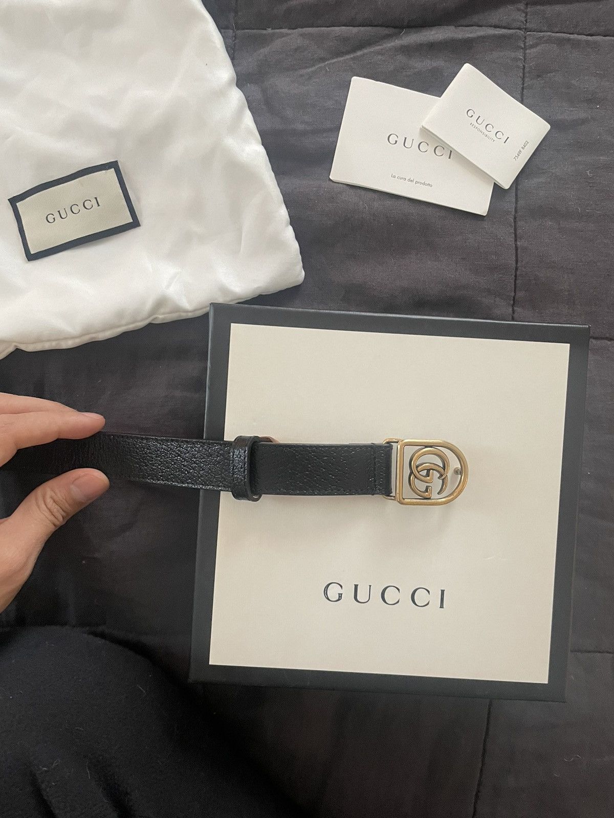 Gucci Small logo belt | Grailed