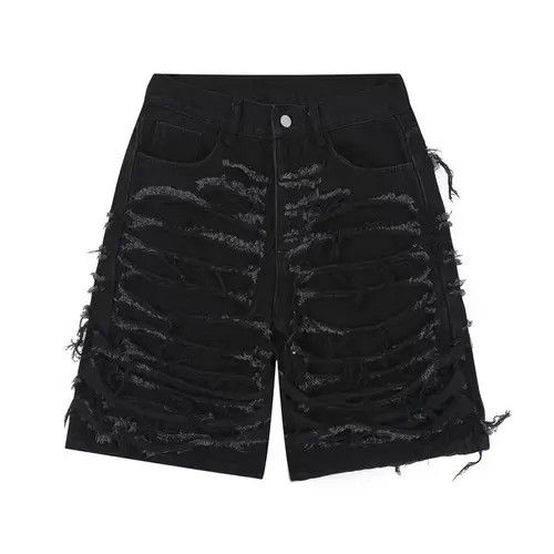 Custom × Streetwear × Vintage damaged sports fade ripped shorts | Grailed