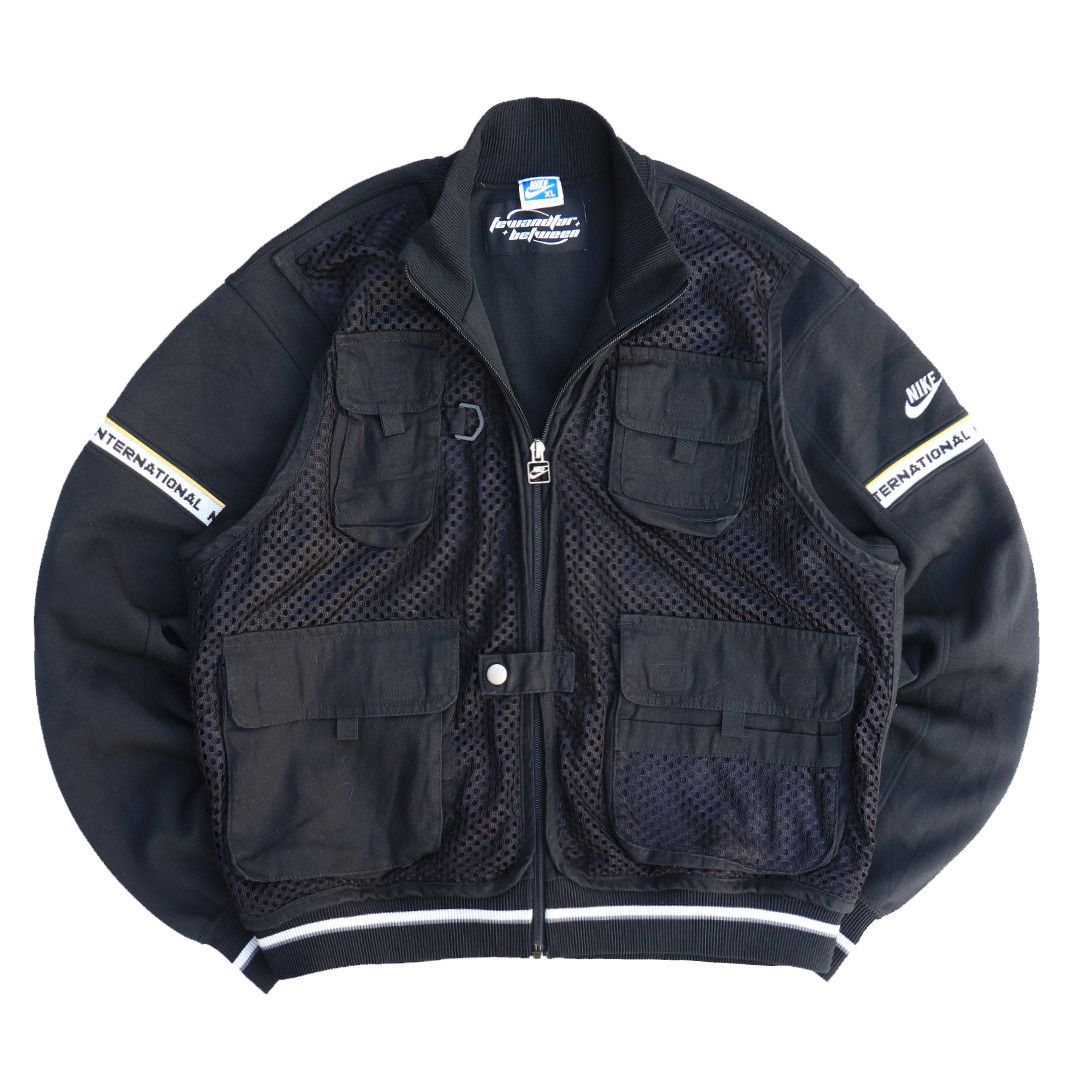 Nike × Streetwear Reworked Nike International Tactical Tracktop Black ...