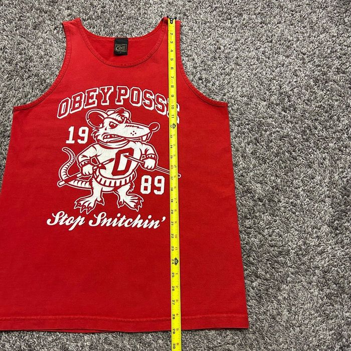 Obey OBEY Posse Shirt Tank Top Stop Snitchin 1989 Graphic Tee | Grailed