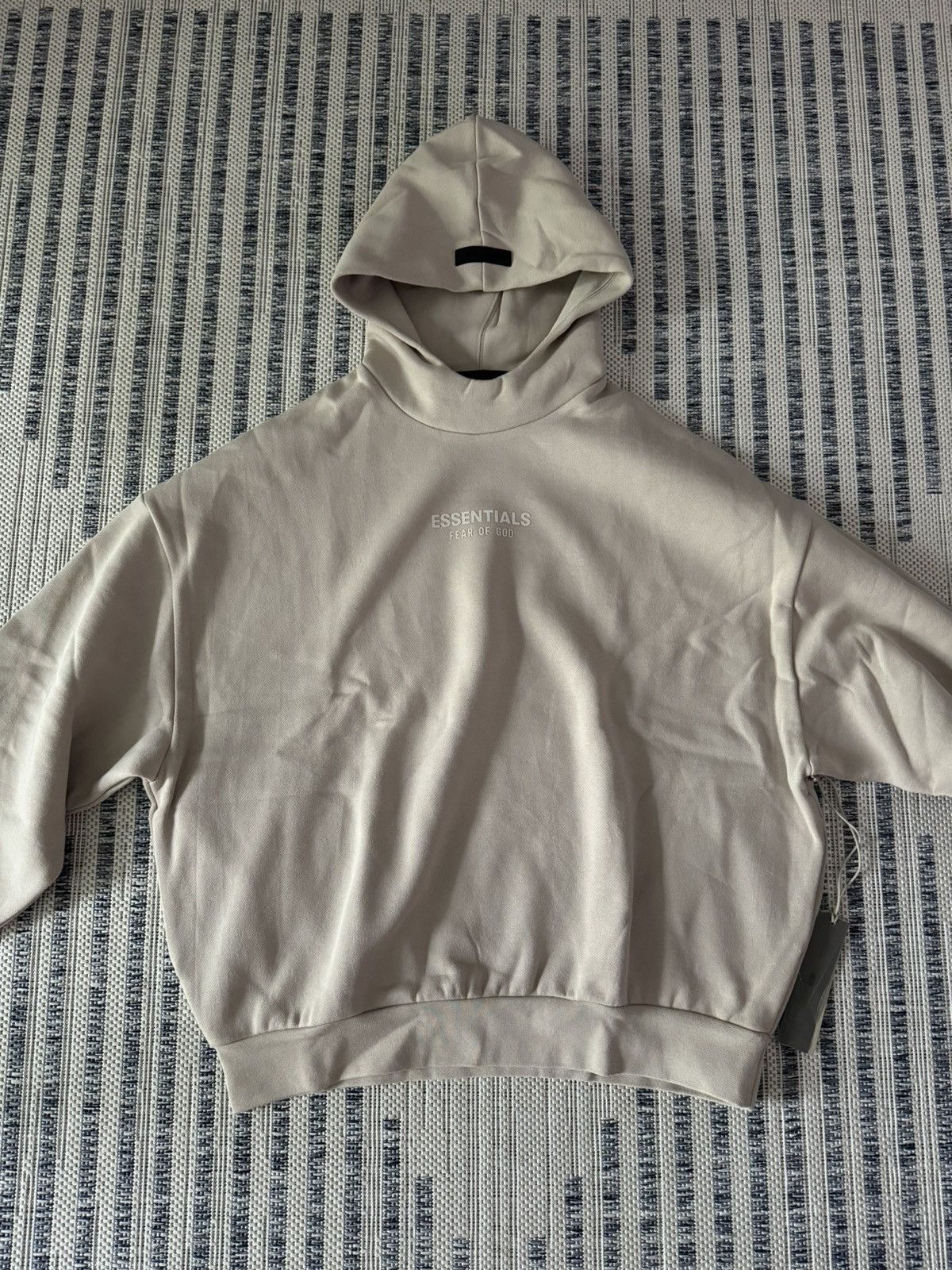 Essentials Fear Of God Essentials core hoodie - Silver Cloud | Grailed