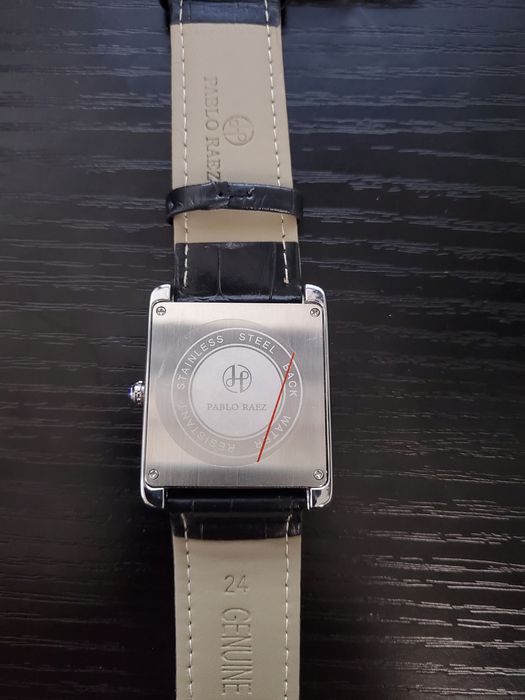 Watch 🔥NEW IN BOX Pablo Raez 40mm Black Leather Men's Tank Watch | Grailed